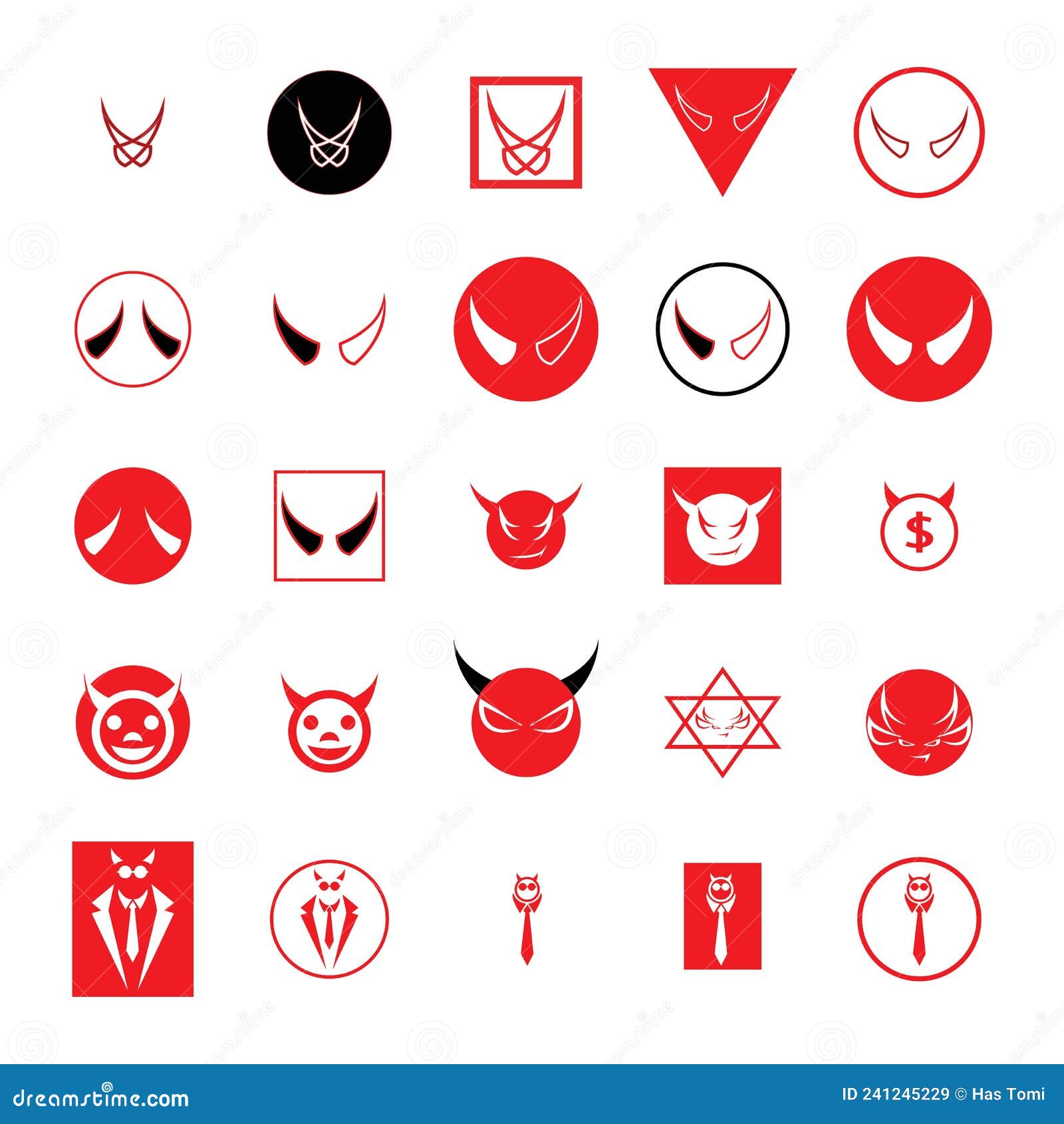 The devil logo and symbol stock illustration. Illustration of design ...