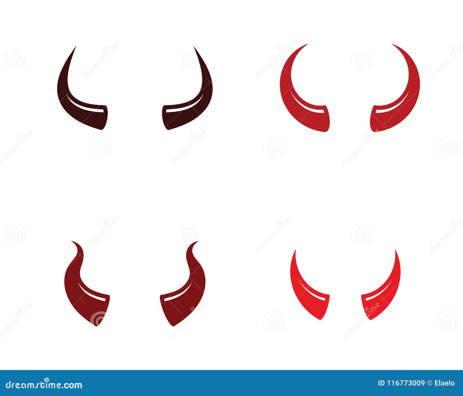 Devil Horn Vector Icon Design Stock Vector - Illustration of evil, horn ...