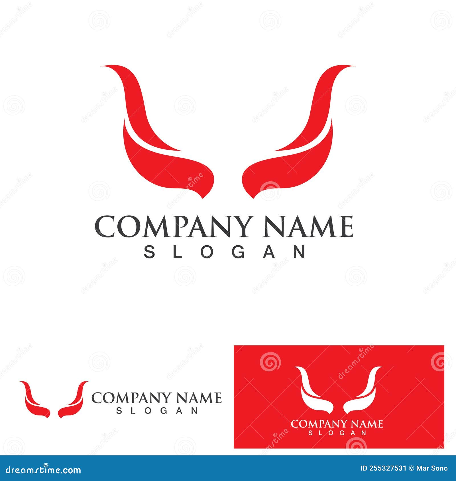 Devil Horn Vector Icon Logo Design Illustration Template Stock Vector ...