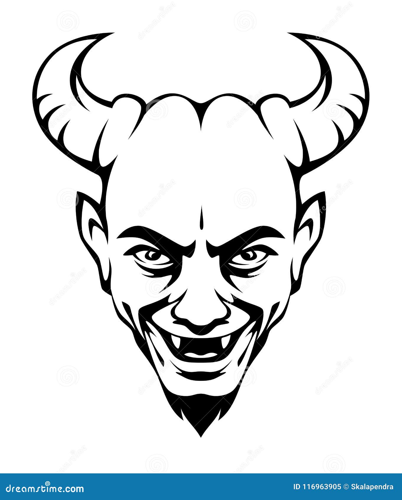 Devil Pop Art. Red Horned Demonl And Text Bubble. Satan Laughs. Vector ...