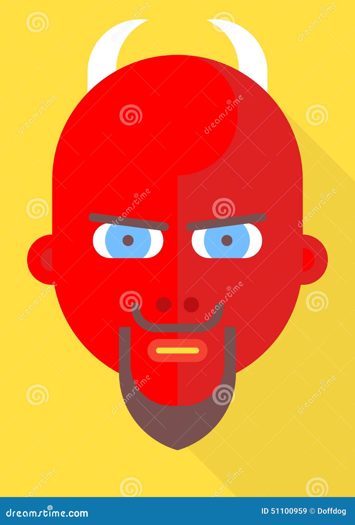 Devil UI Icon. Dark Fantasy Game Sign. Daemon Skull Silhouette. Gothic ...