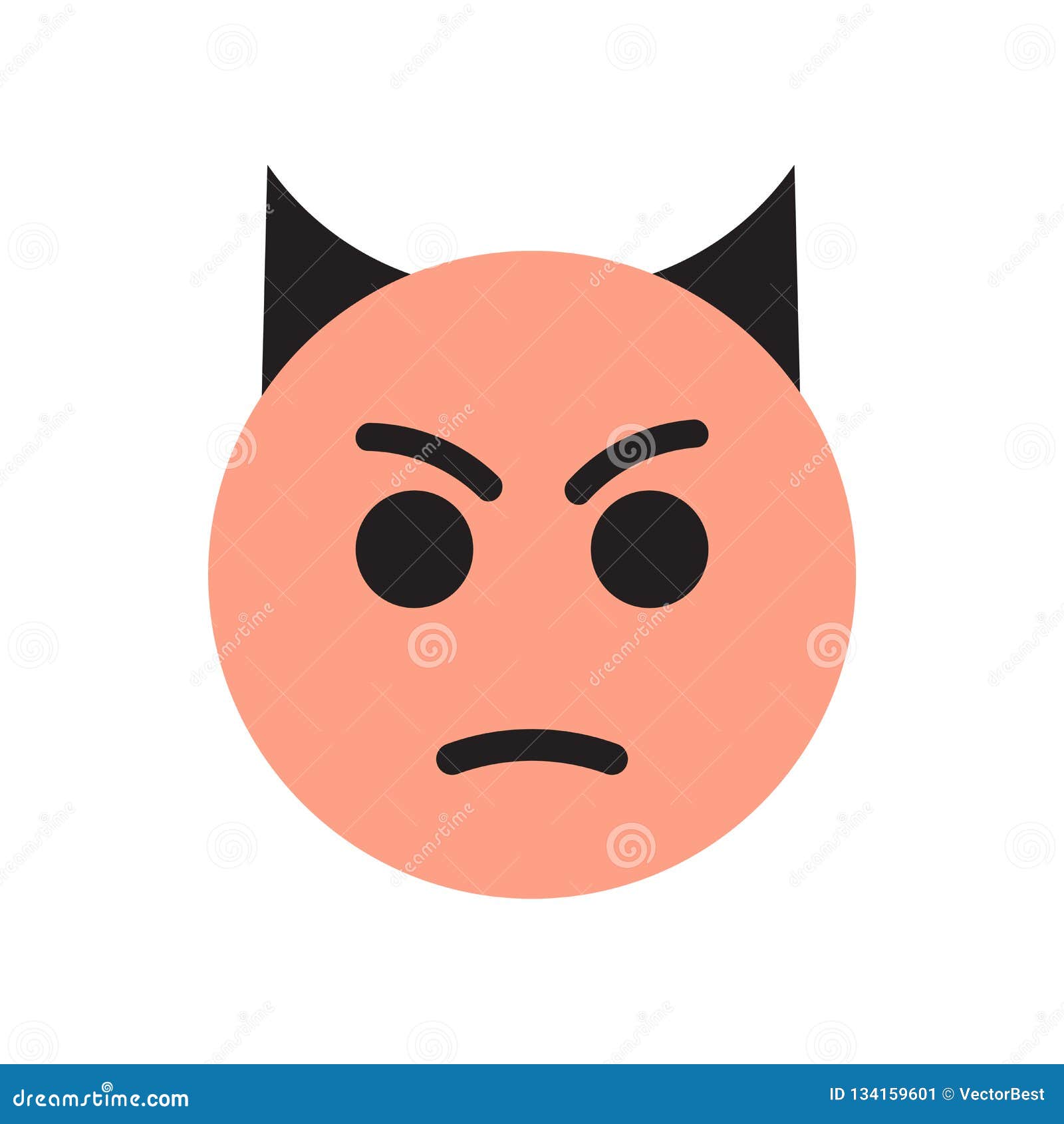 Devil Icon Vector Sign and Symbol Isolated on White Background Stock ...