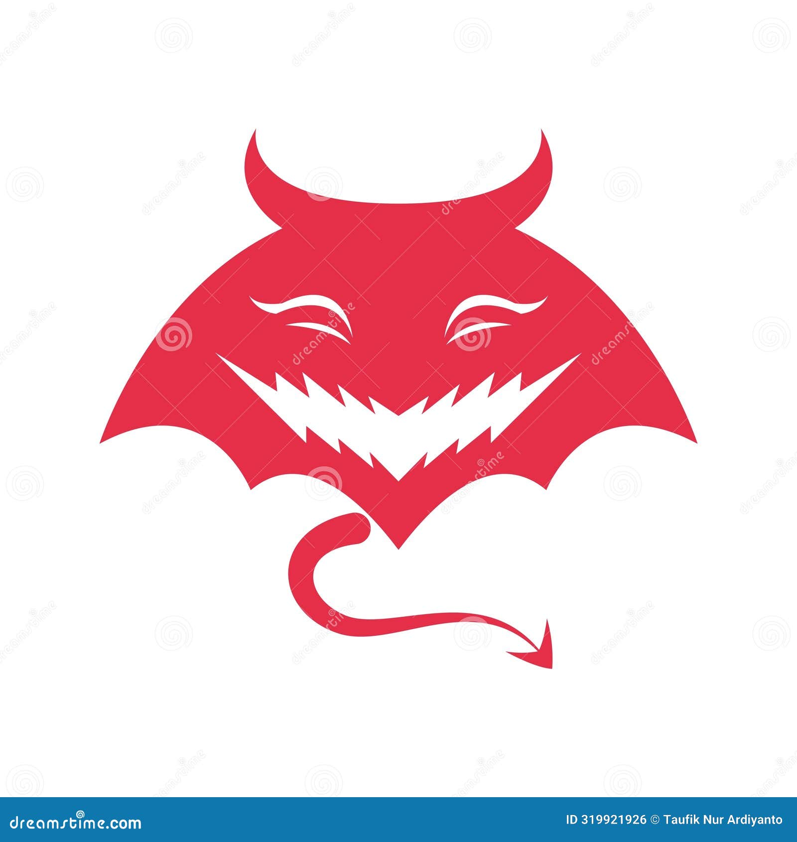 Devil icon logo design stock vector. Illustration of horn - 319921926