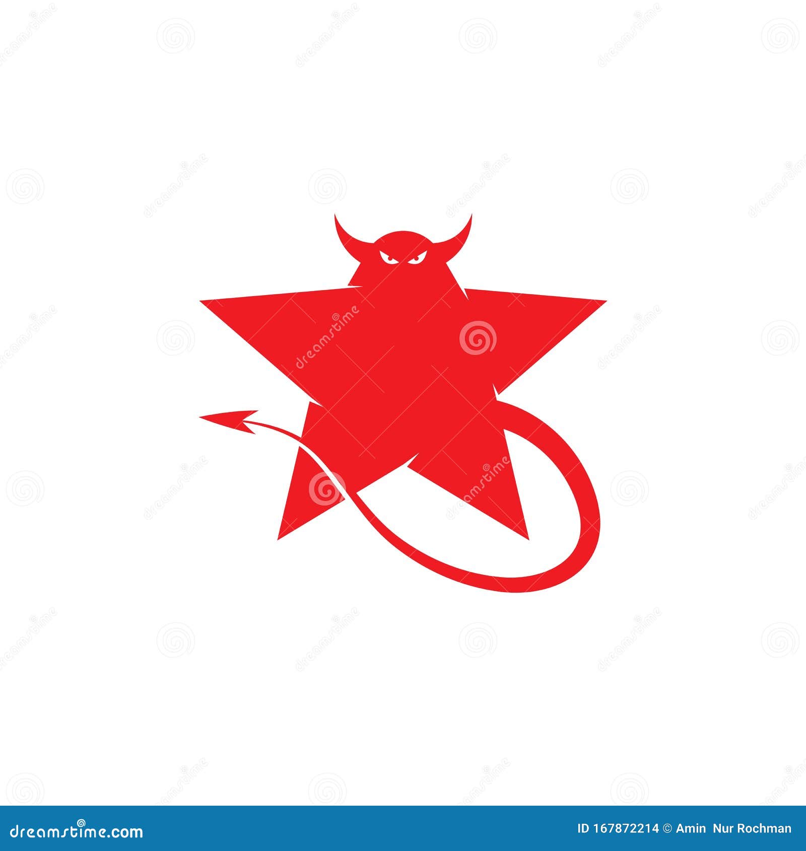 Devil logo template design stock illustration. Illustration of concept ...