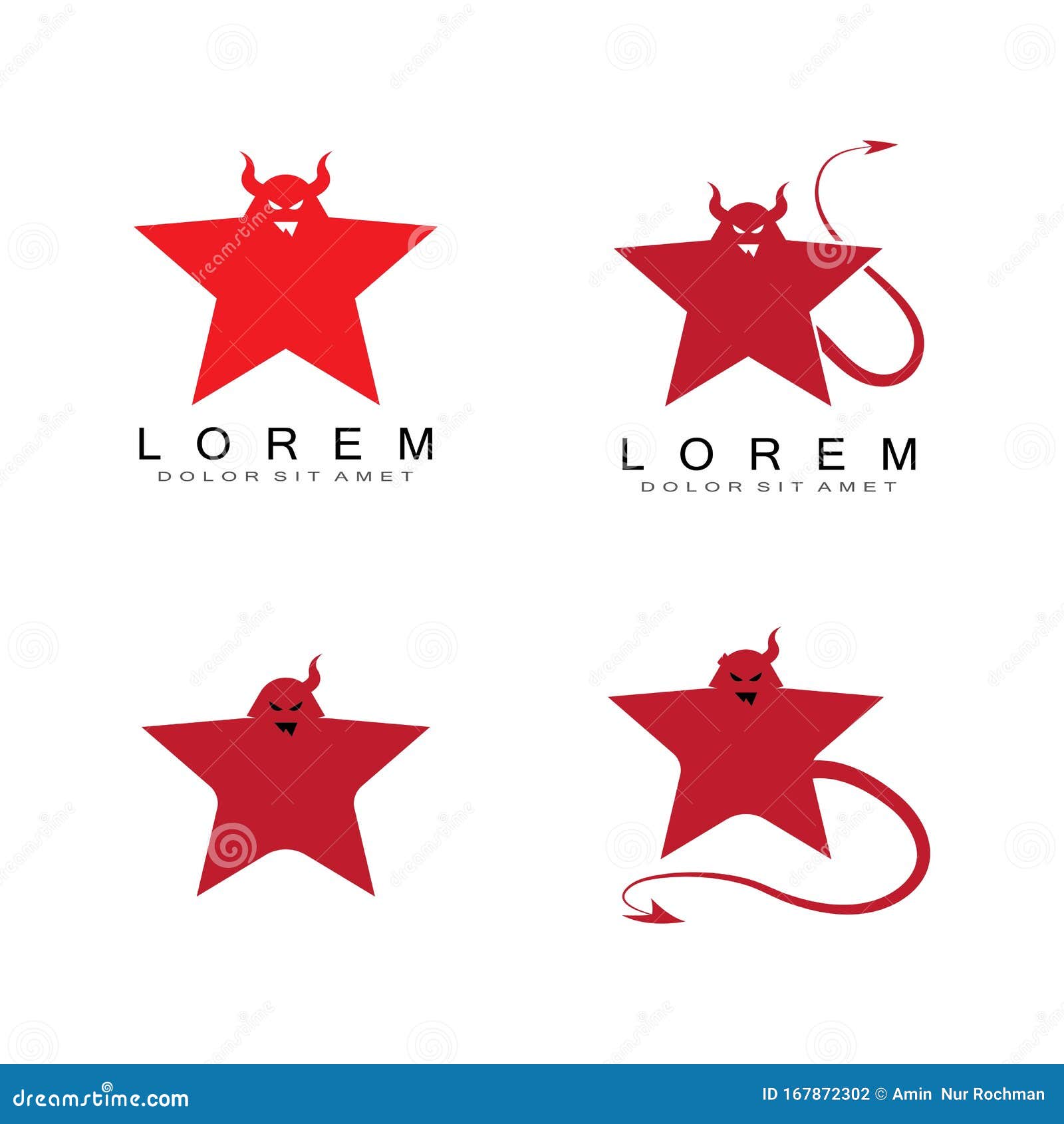Devil logo template design stock illustration. Illustration of power ...