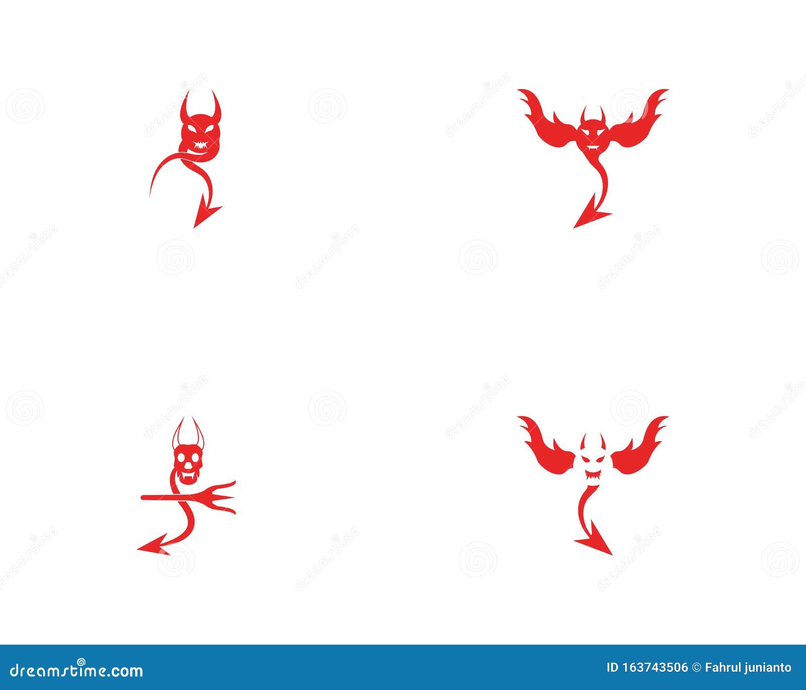 Devil Icon and Symbol Vector Template Illustration Stock Vector ...