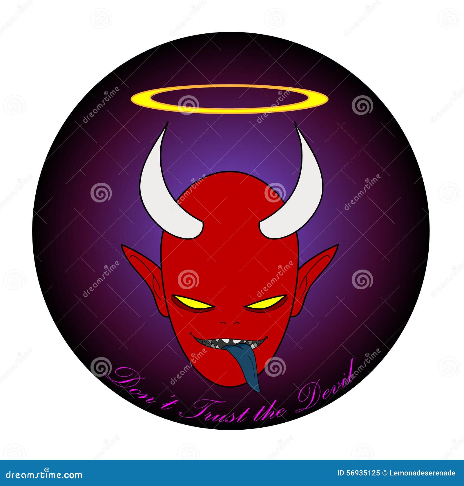 Devil Icon stock vector. Illustration of commercial, vector - 56935125