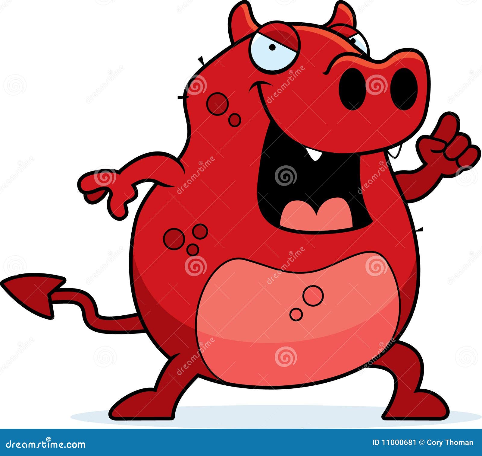 Devil Idea stock vector. Illustration of cartoon, sinister - 11000681