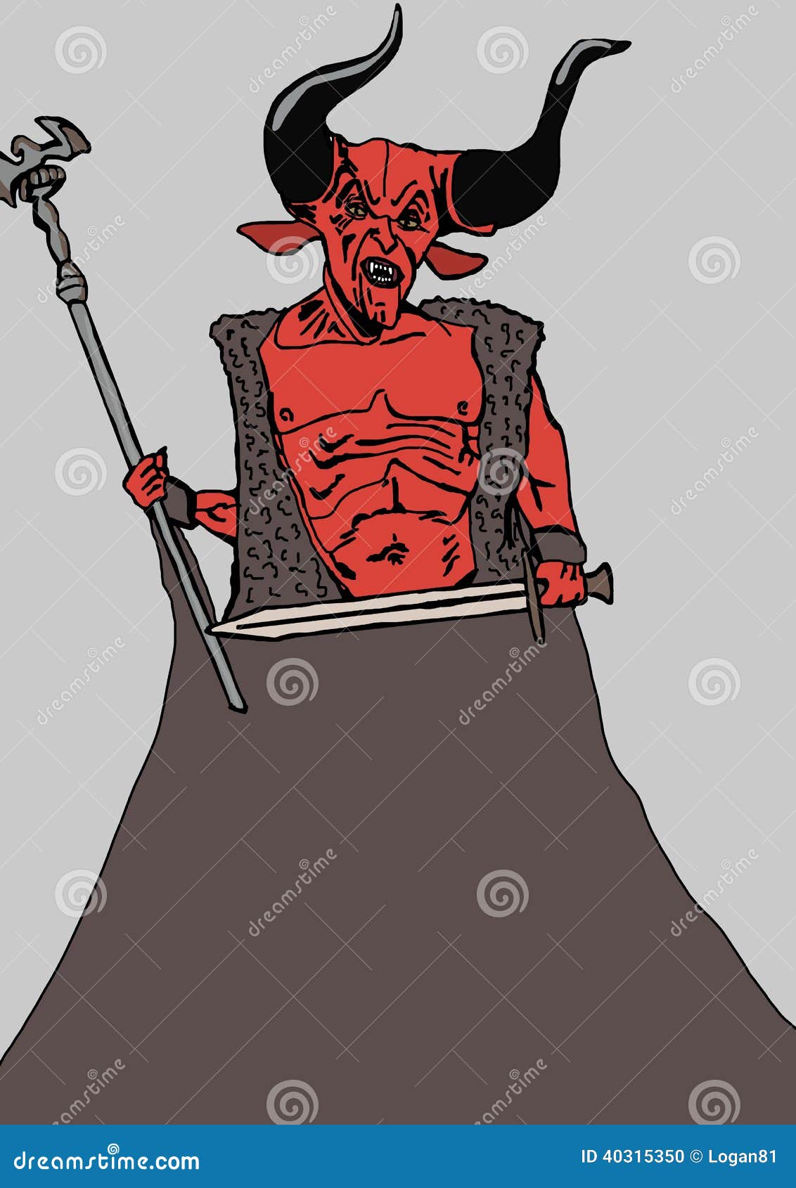 Devil stock illustration. Illustration of danger, bracelets - 40315350