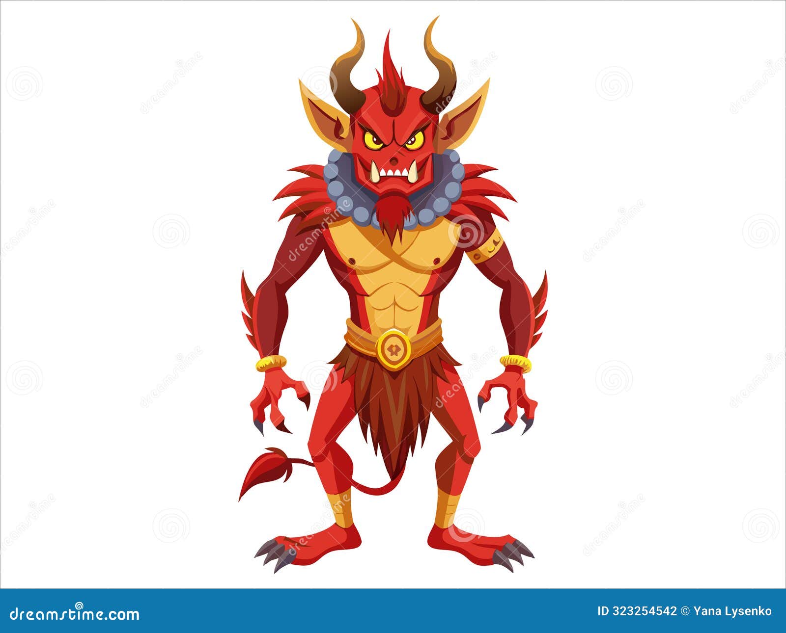 Demonic Villainous Horse With Pink Sunrise Landscape With Castle On ...