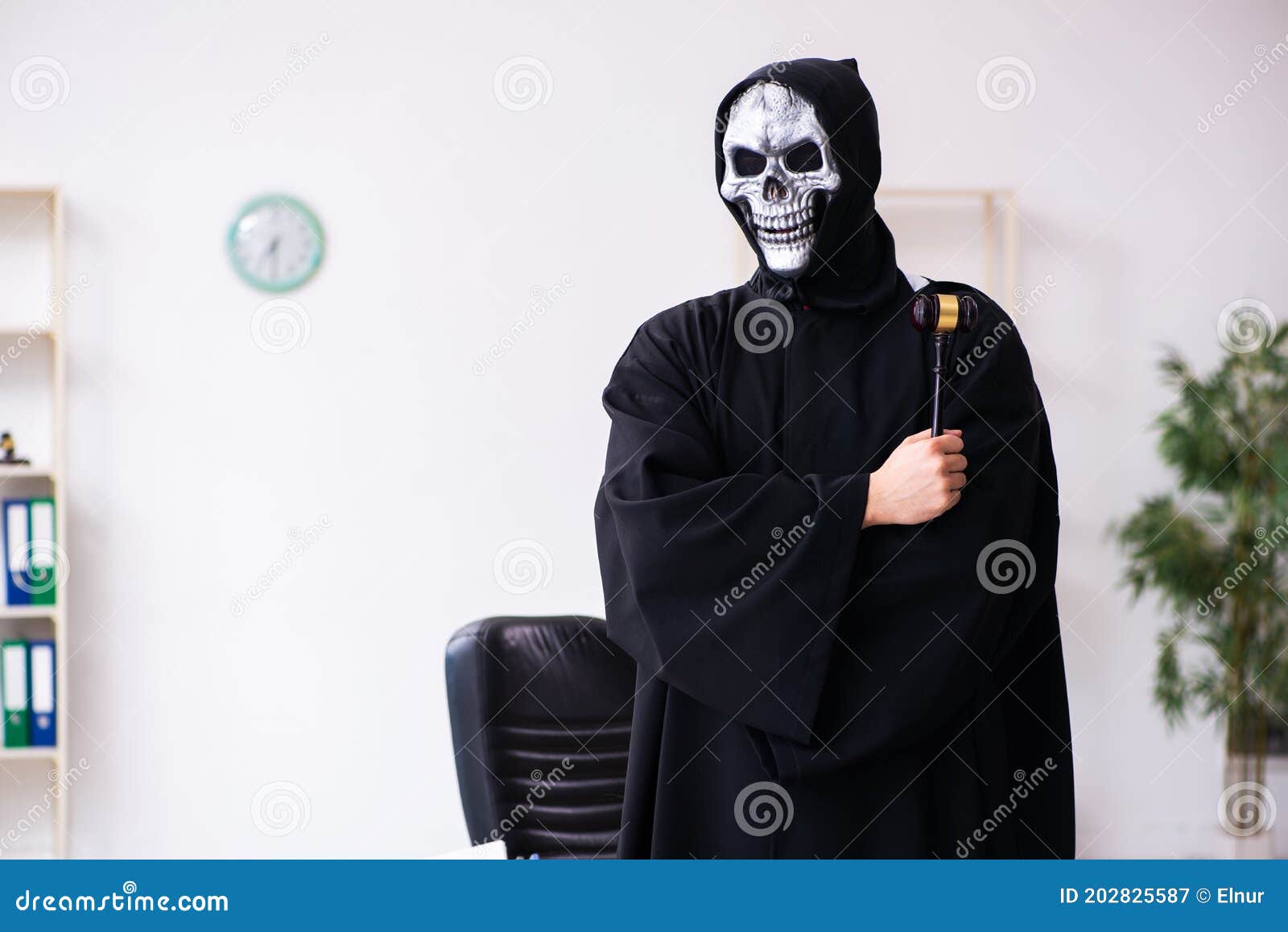 Demon Judge Working in the Courthouse Stock Image - Image of court ...