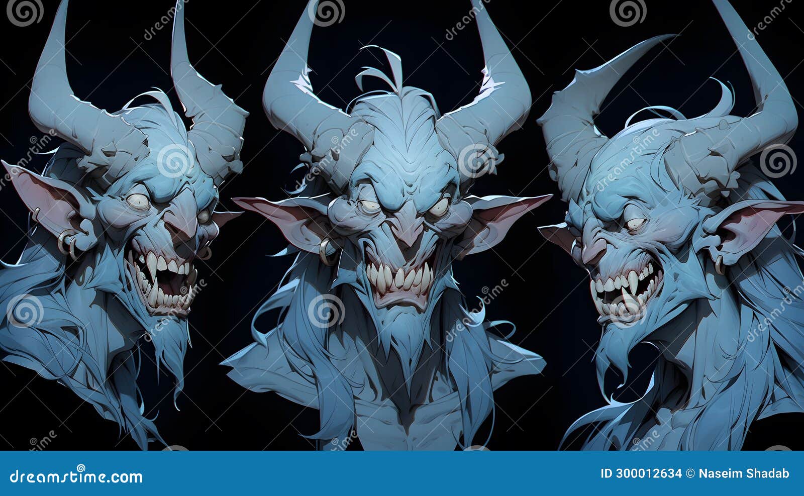 Devil King stock illustration. Illustration of fiction - 300012634