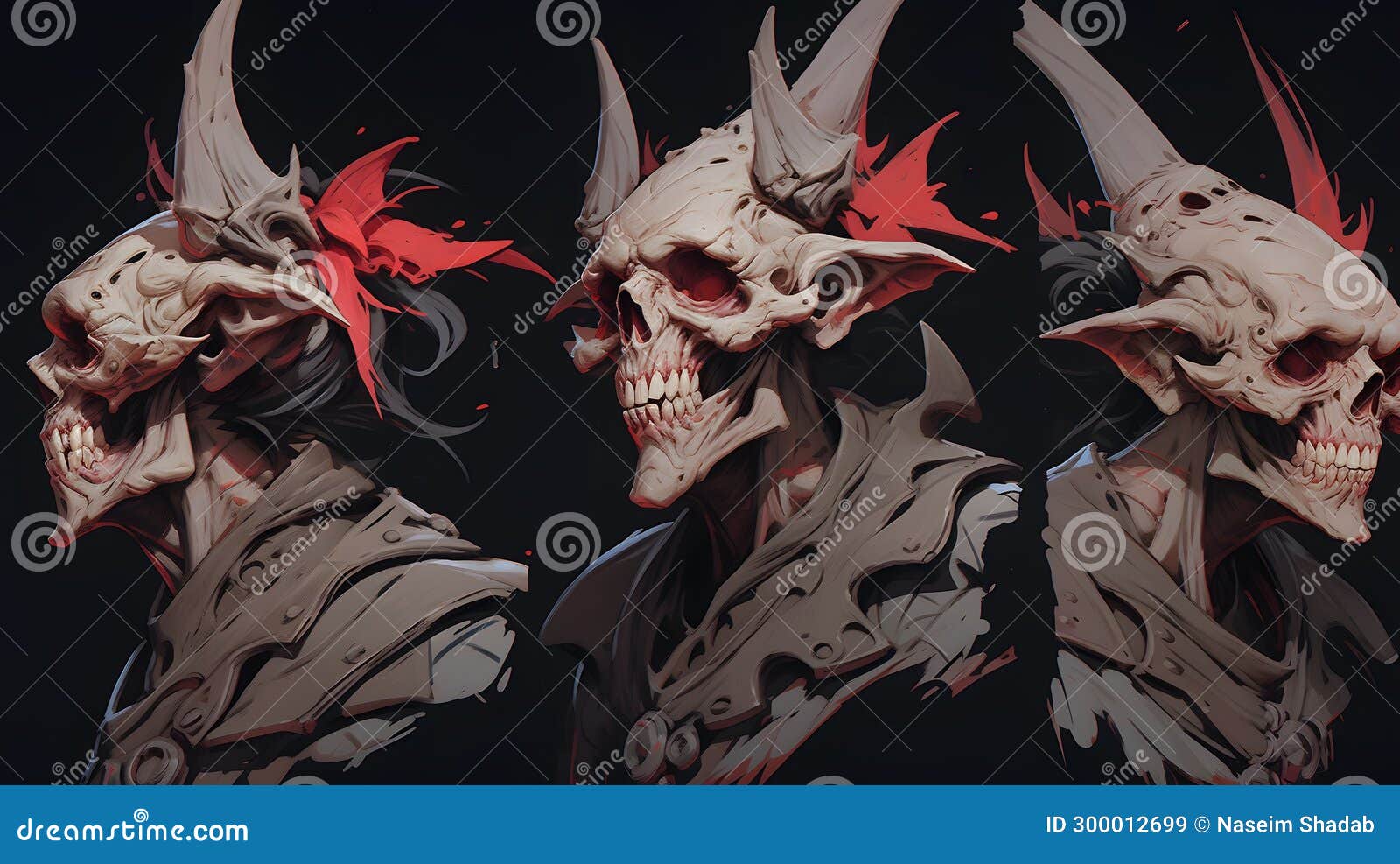Devil King stock illustration. Illustration of comics - 300012699