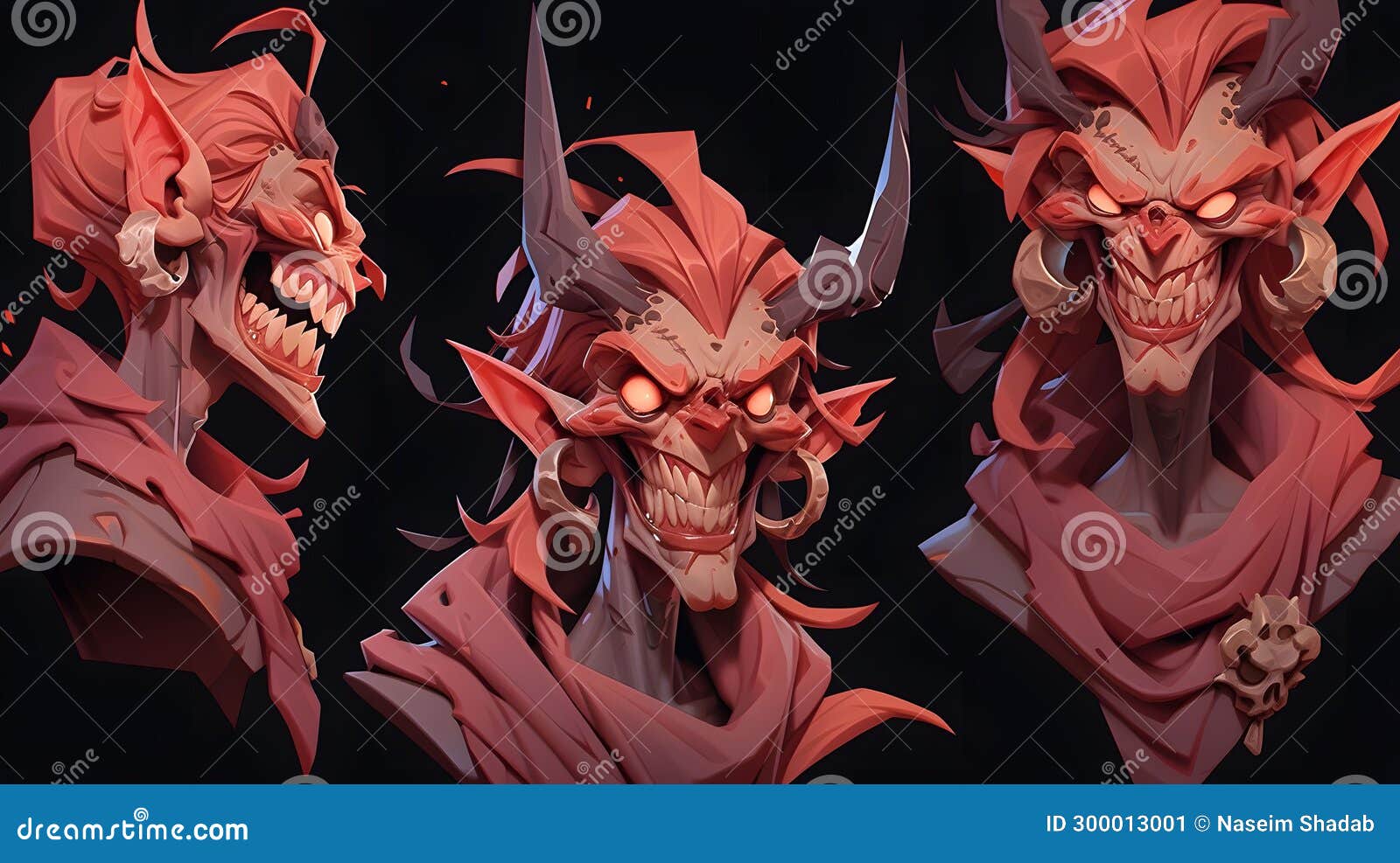 Devil King stock illustration. Illustration of fiction - 300013001