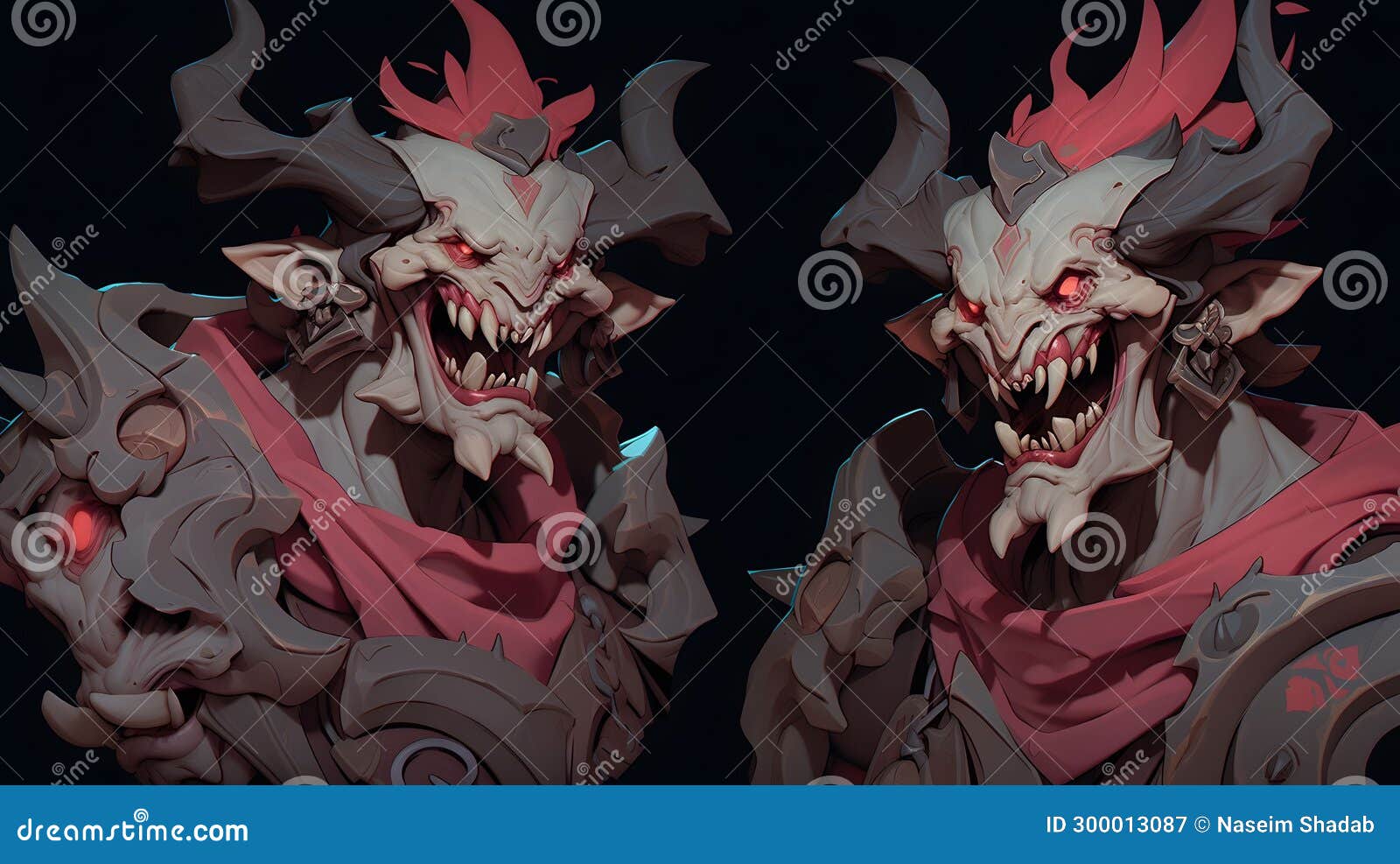 Devil King stock illustration. Illustration of fiction - 300013087