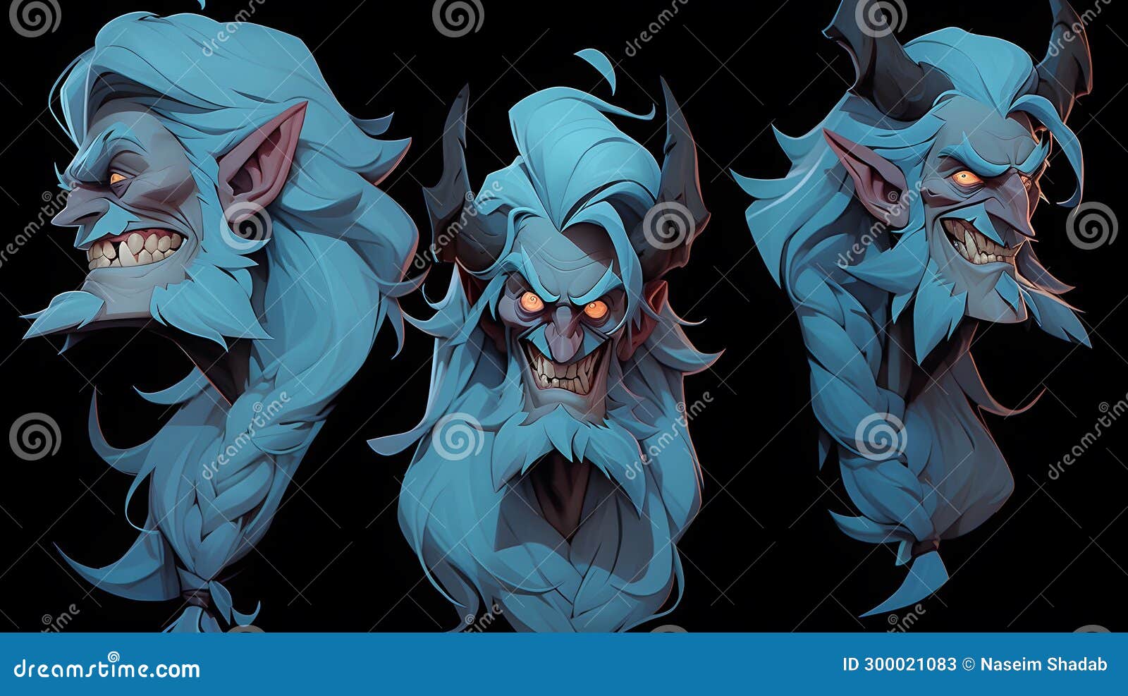 Devil King stock illustration. Illustration of horns - 300021083