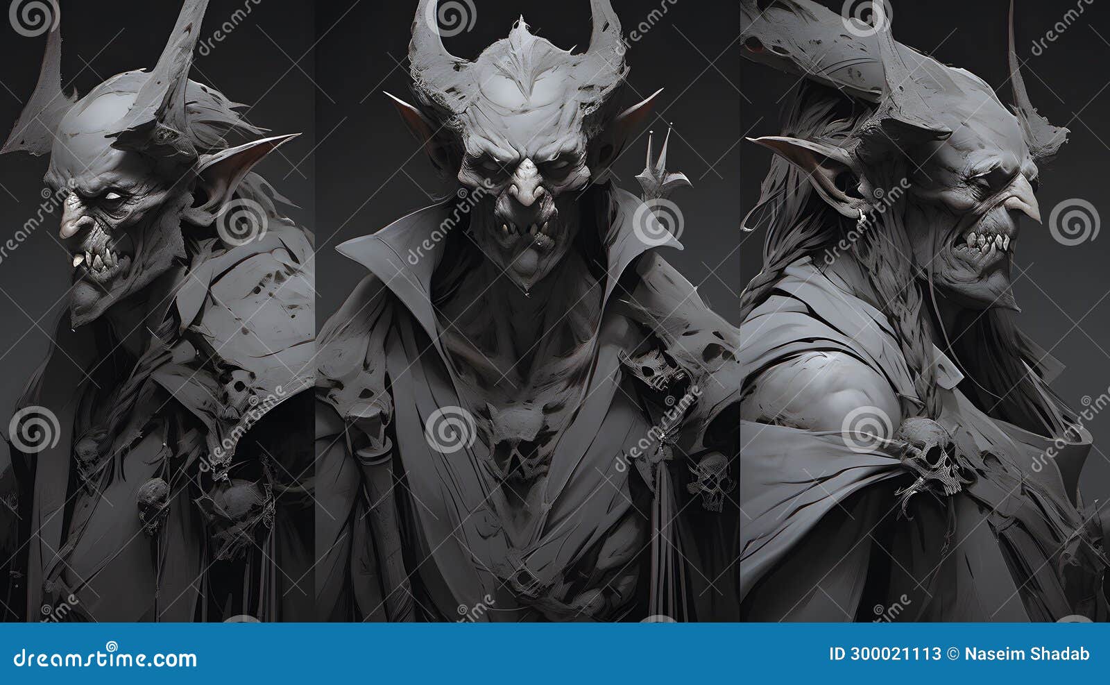 Devil King stock illustration. Illustration of anime - 300021113