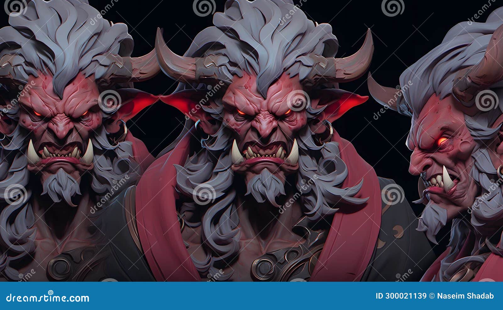 Devil King stock illustration. Illustration of face - 300021139