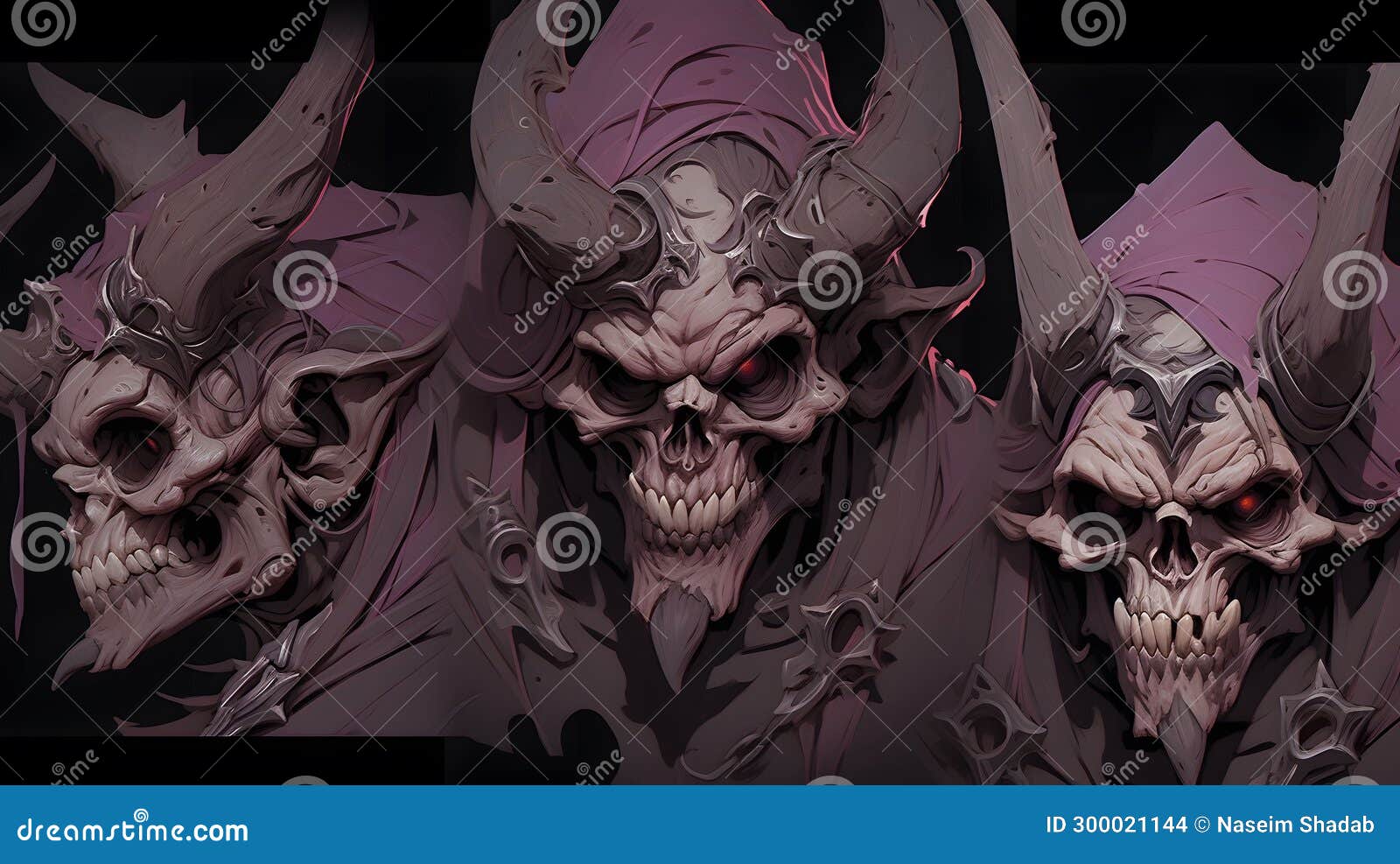 Devil King stock illustration. Illustration of reaper - 300021144