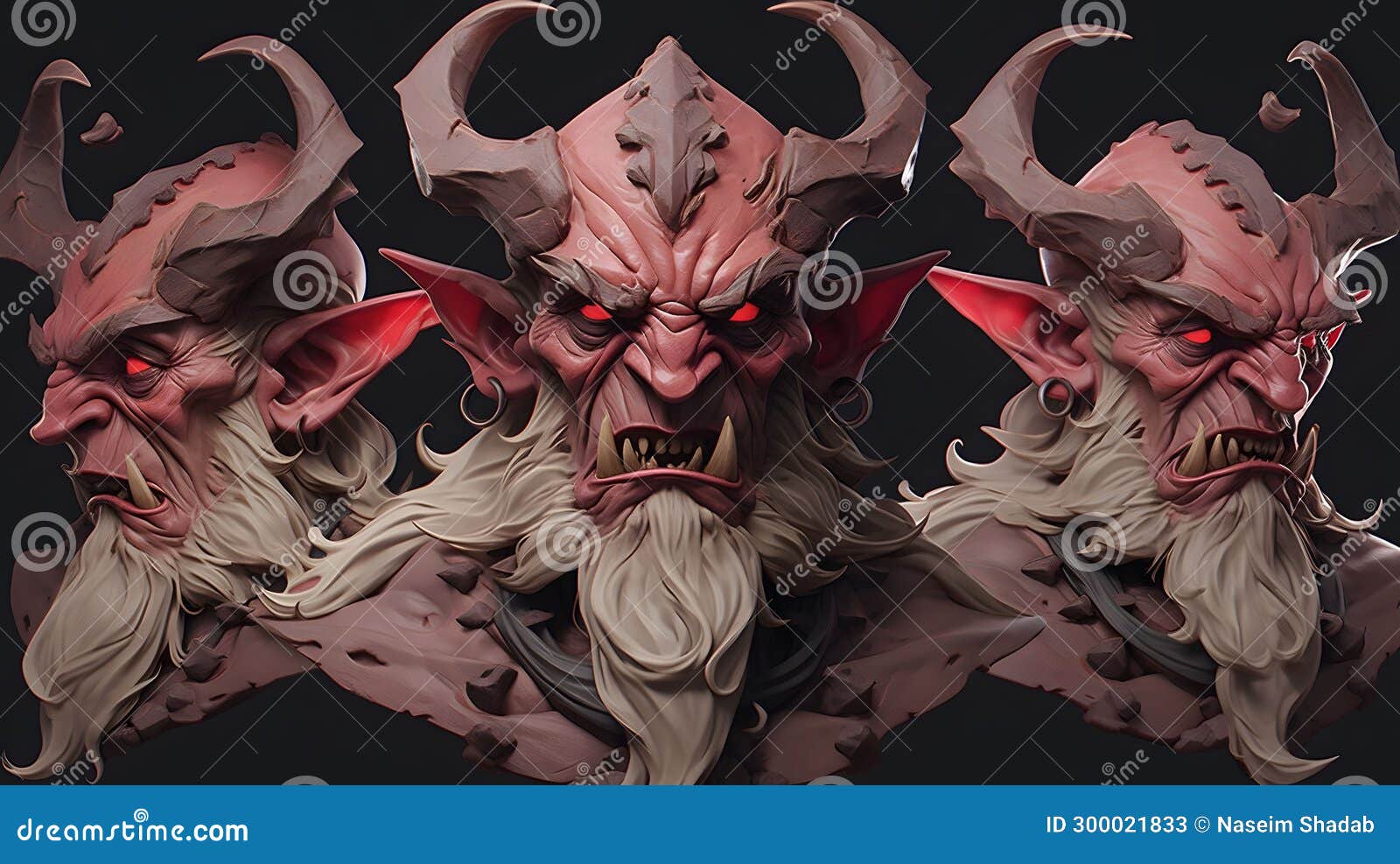 Devil King stock illustration. Illustration of fiction - 300021833