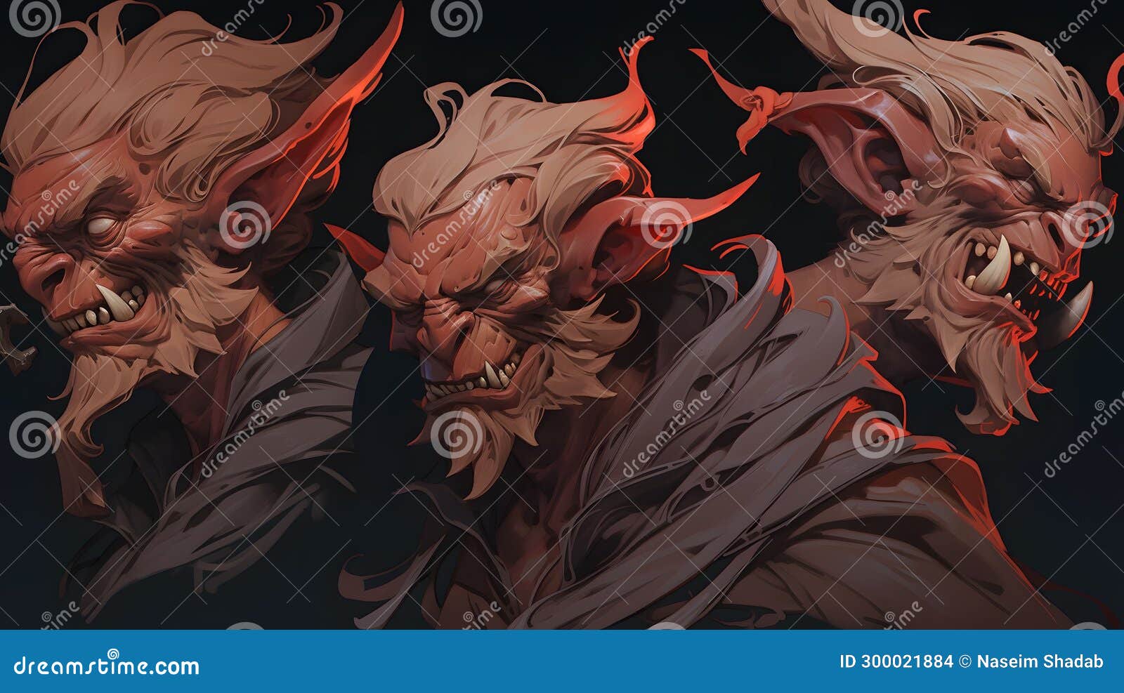 Devil King stock illustration. Illustration of comics - 300021884