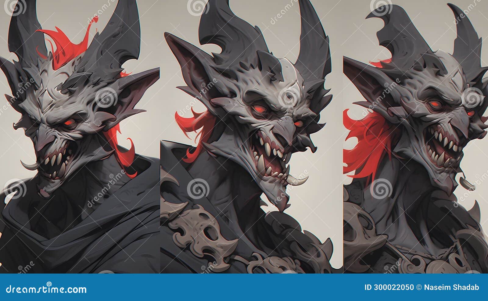 Devil King stock illustration. Illustration of fiction - 300022050