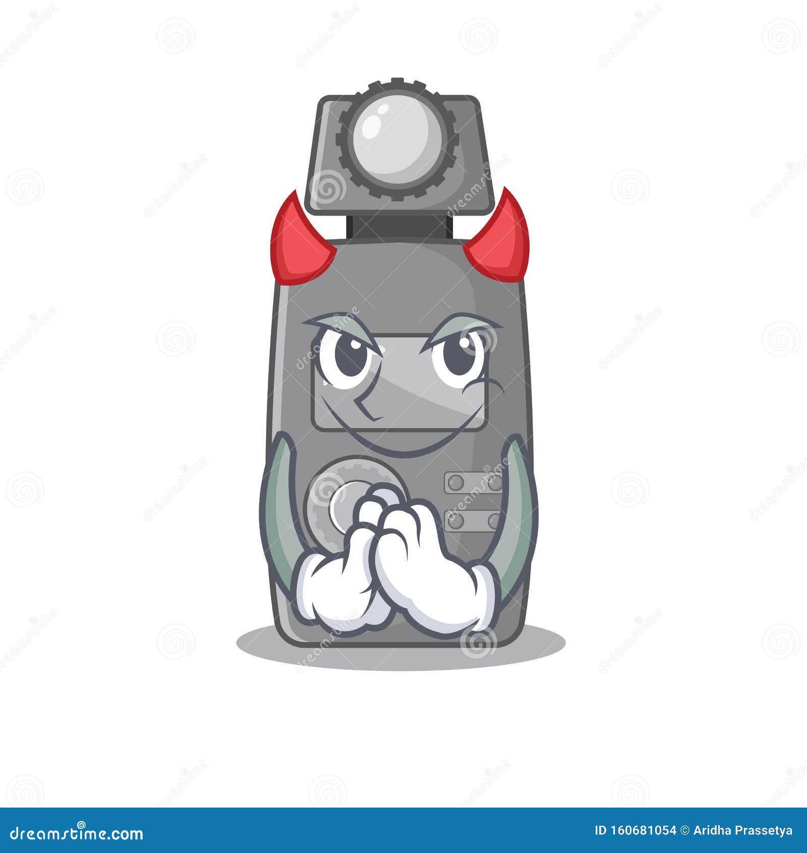 Devil Light Meter on the Cartoon Table Stock Vector - Illustration of ...