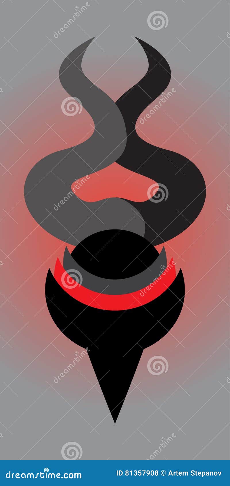 Devil logo stock illustration. Illustration of sign, symbol - 81357908