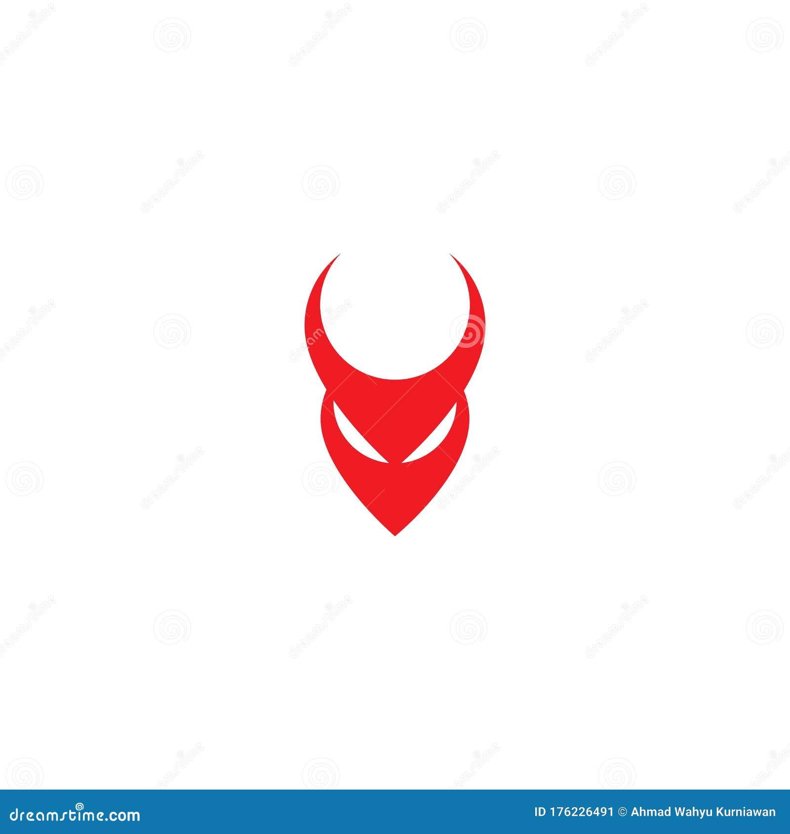 Devil logo stock vector. Illustration of face, sign - 176226491