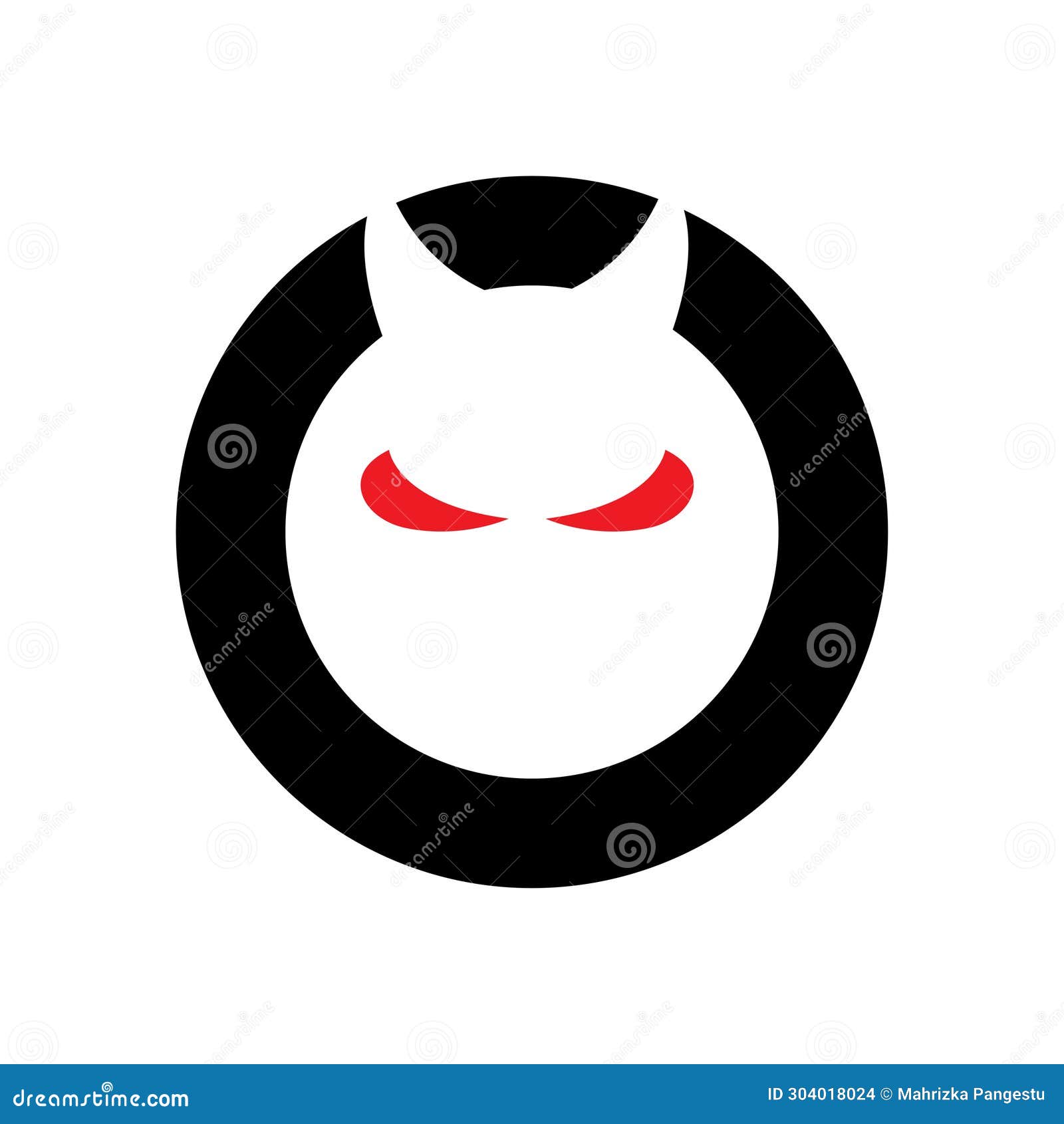 Devil logo stock vector. Illustration of angry, monster - 304018024