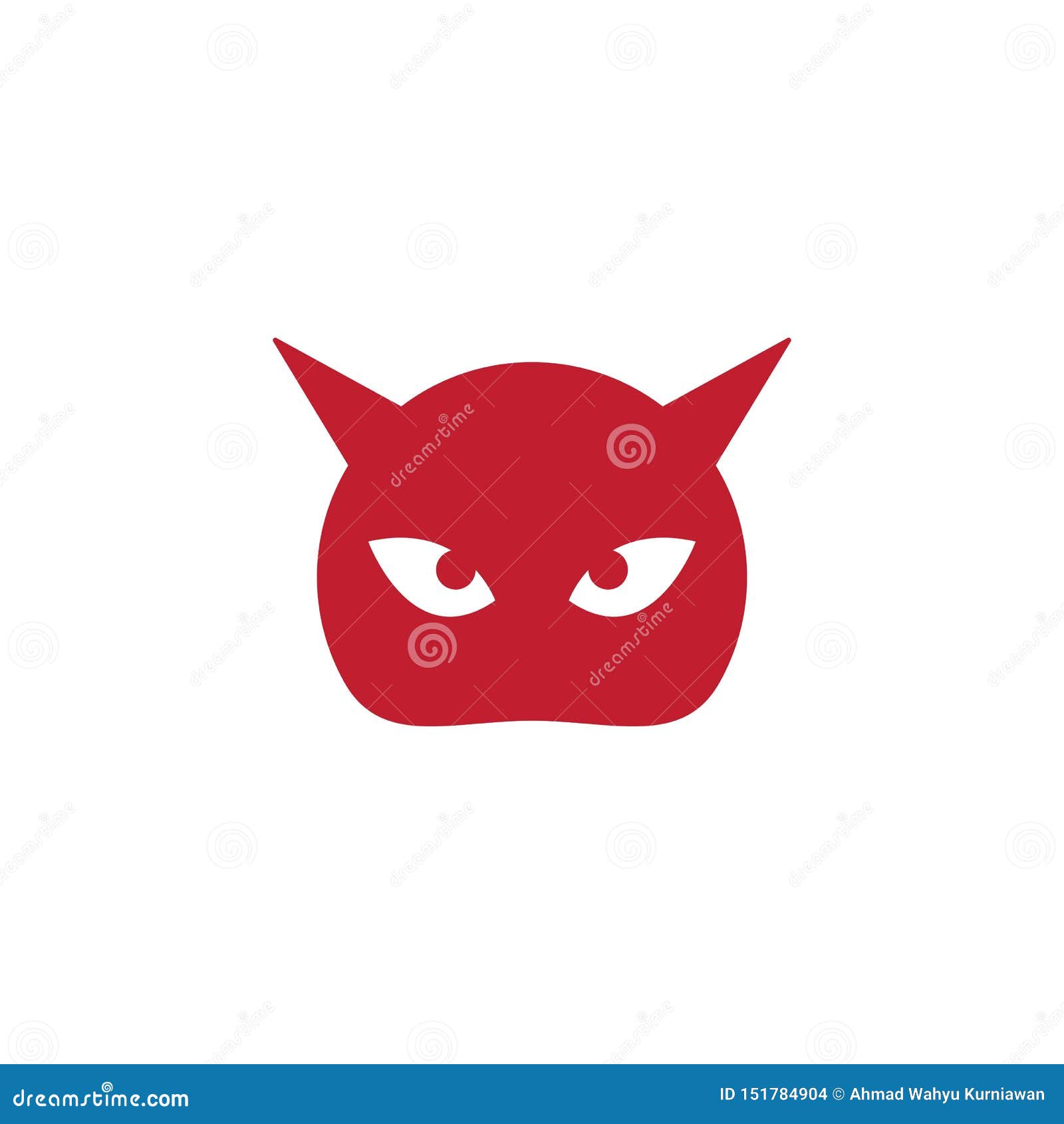 Devil Logo Ilustration Vector Stock Vector - Illustration of power ...