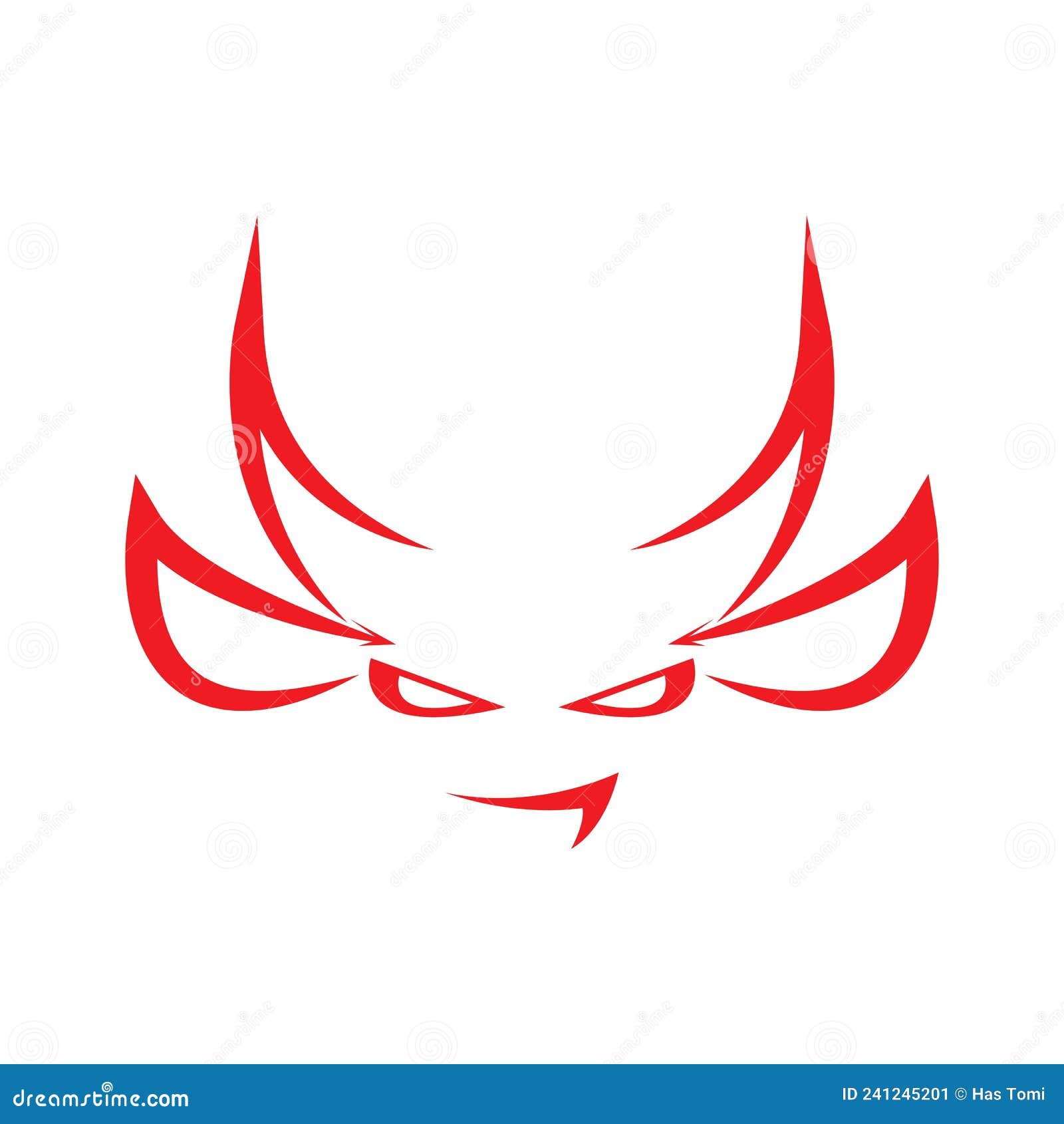 The devil logo and symbol stock illustration. Illustration of religion ...