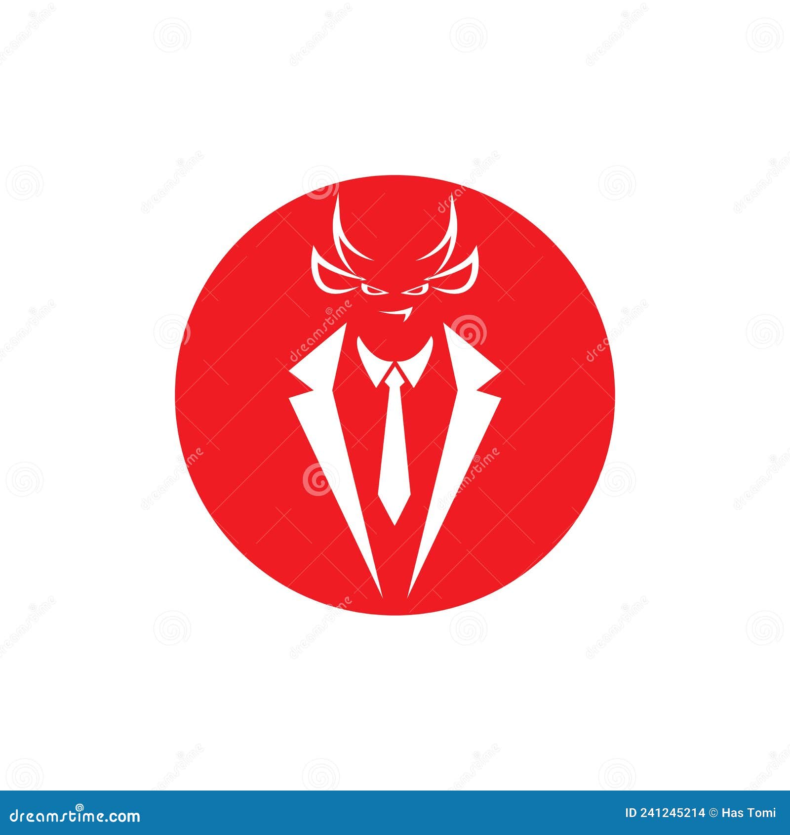 The devil logo and symbol stock illustration. Illustration of head ...