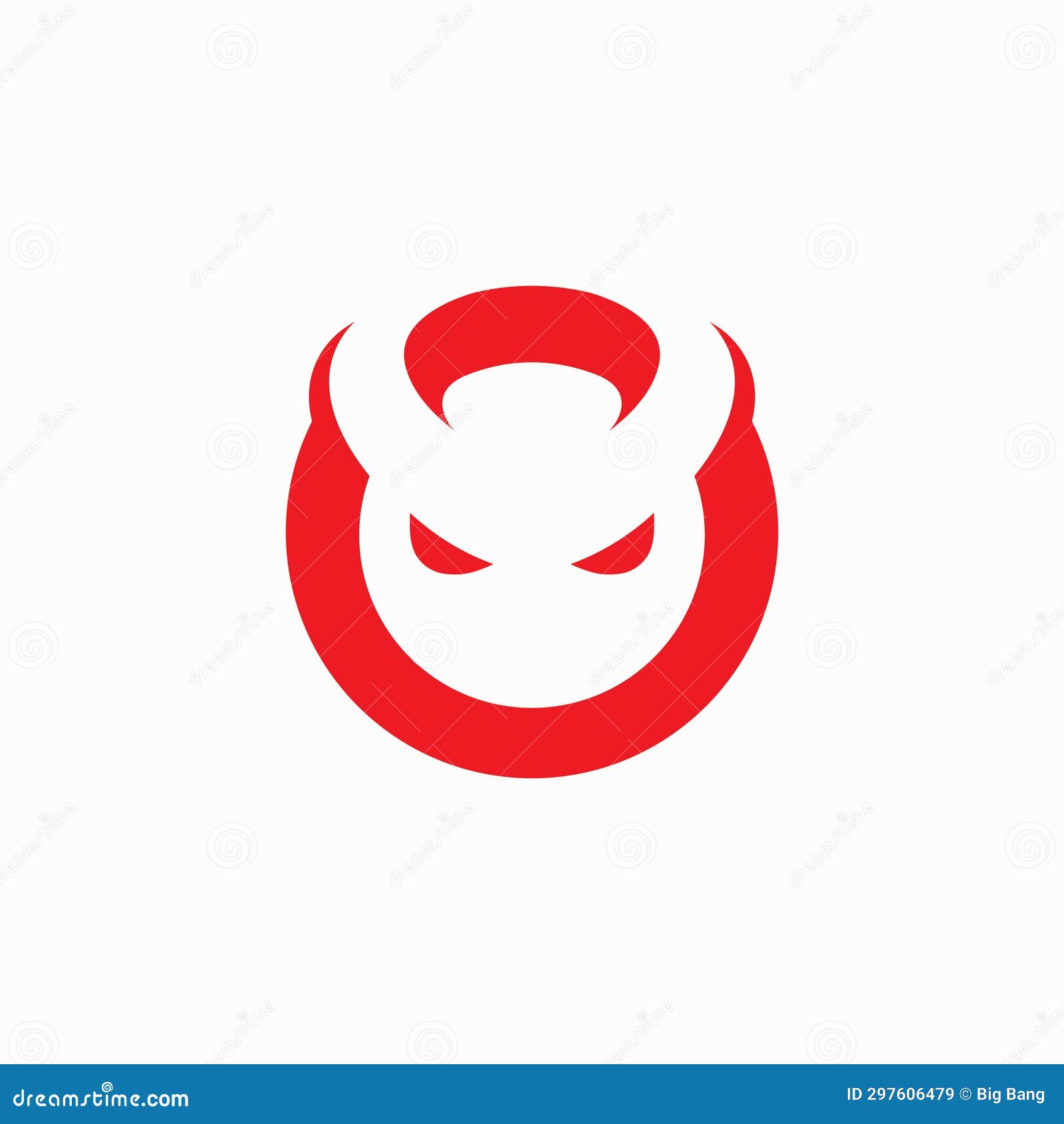 Devil Logo Symbol Vector Template Stock Vector - Illustration of symbol ...