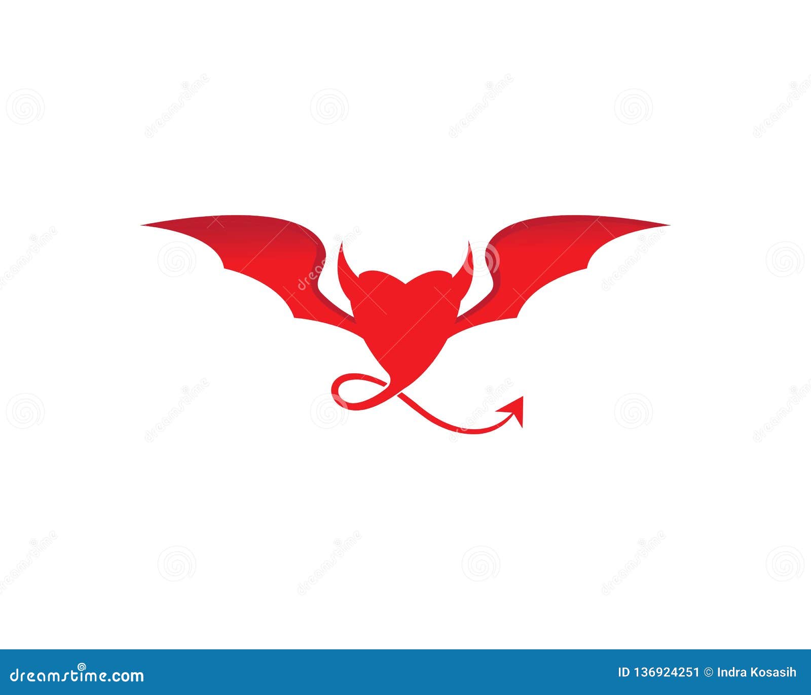 Devil logo template stock vector. Illustration of party - 136924251