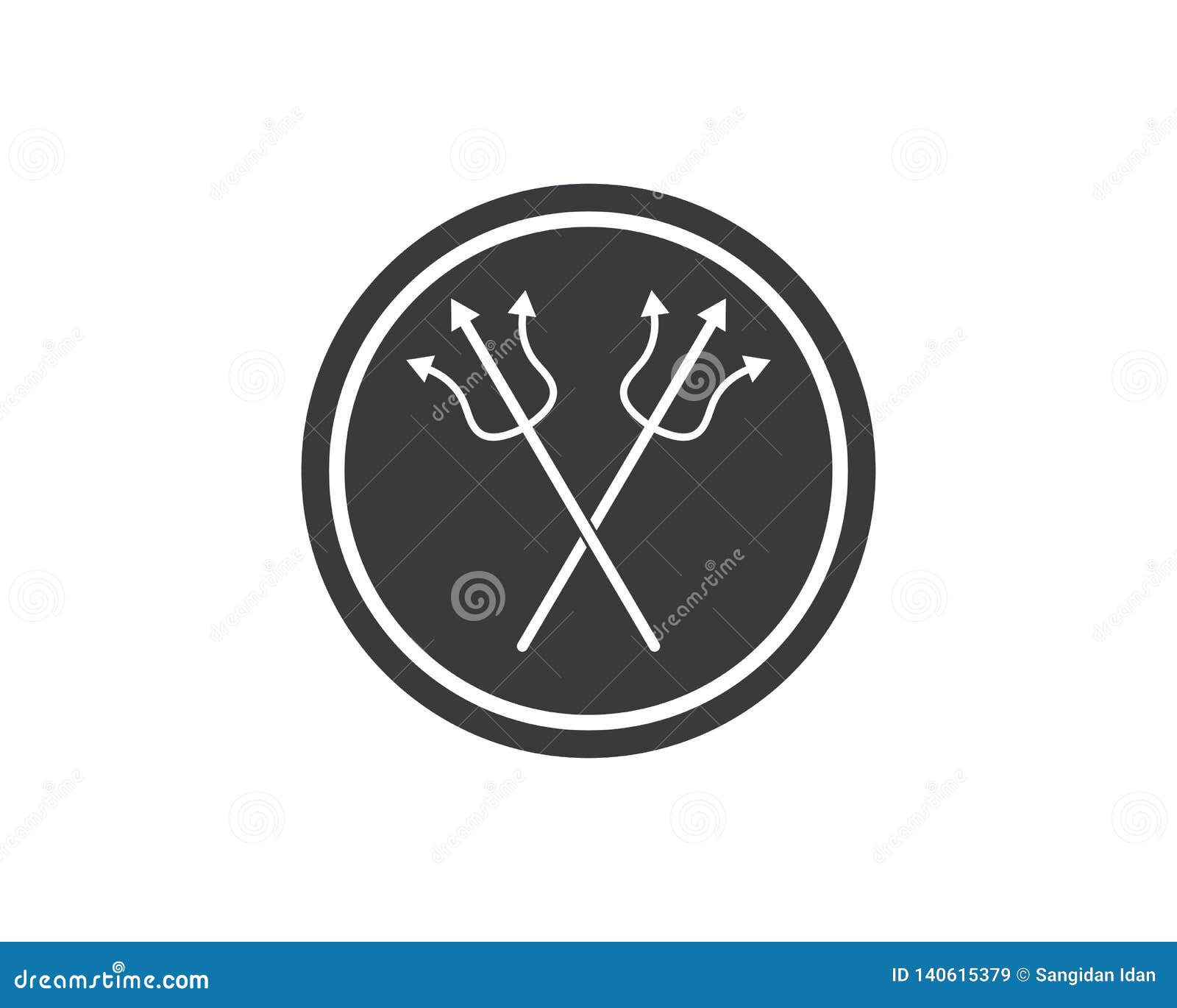 Devil logo vector stock vector. Illustration of horn - 140615379