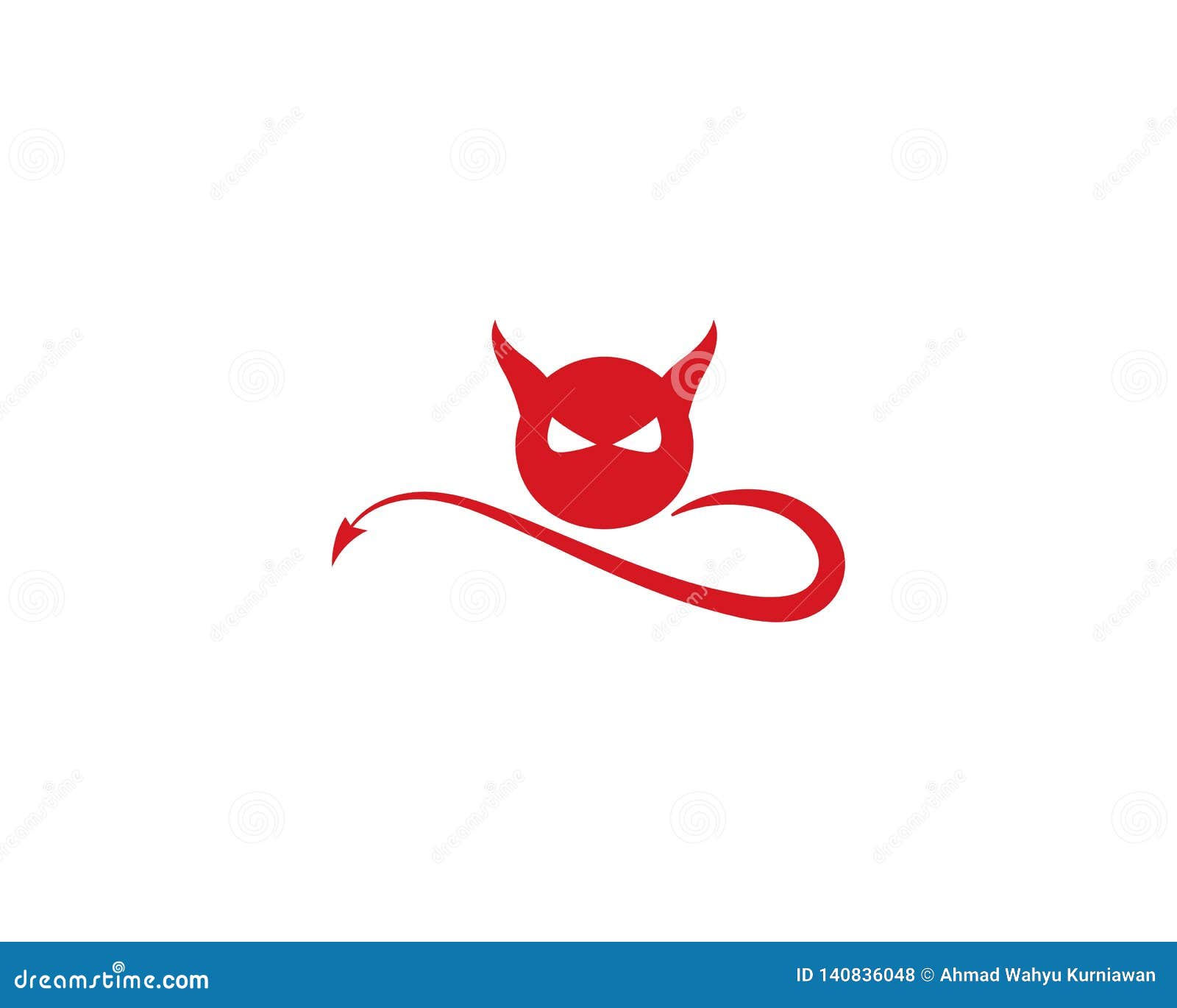 Devil logo vector stock vector. Illustration of devils - 140836048