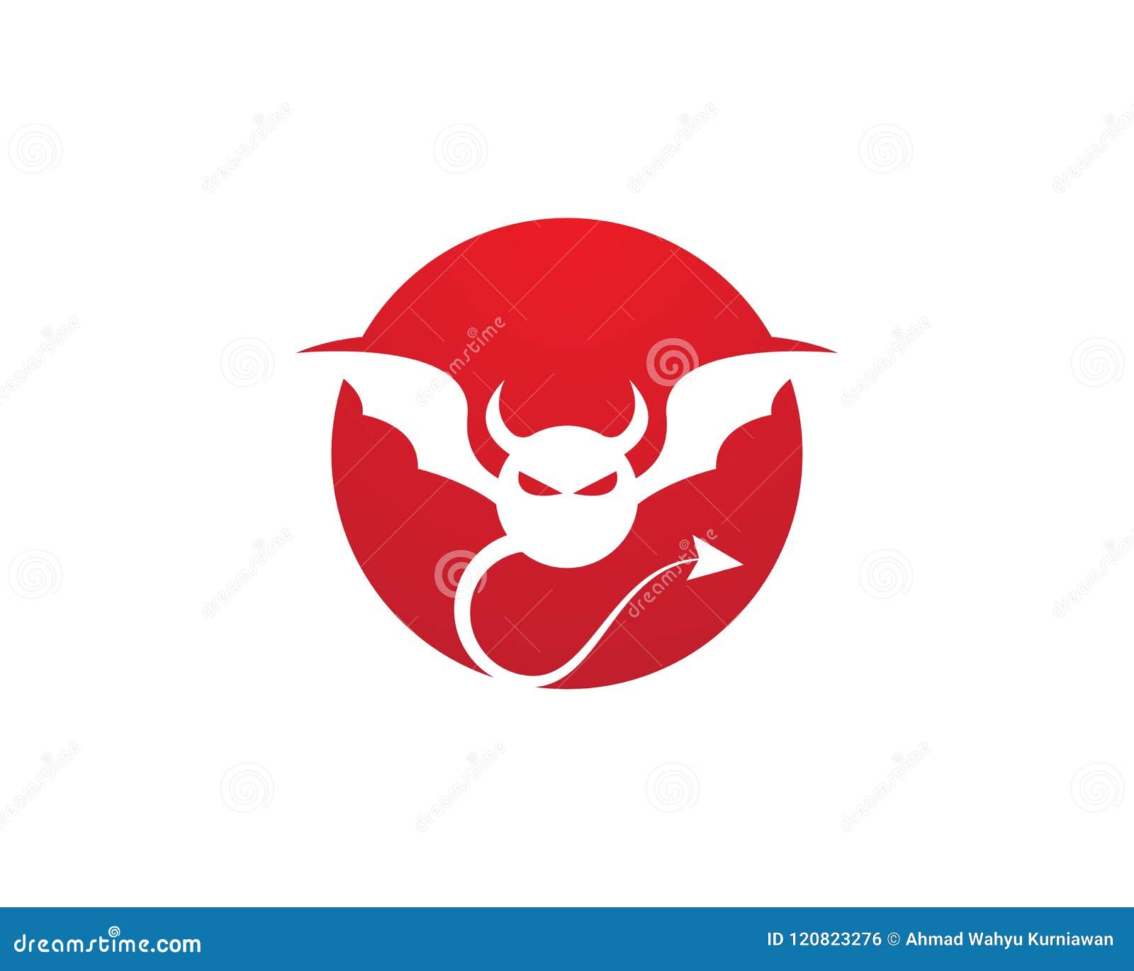 Devil logo vector stock vector. Illustration of cartoon - 120823276