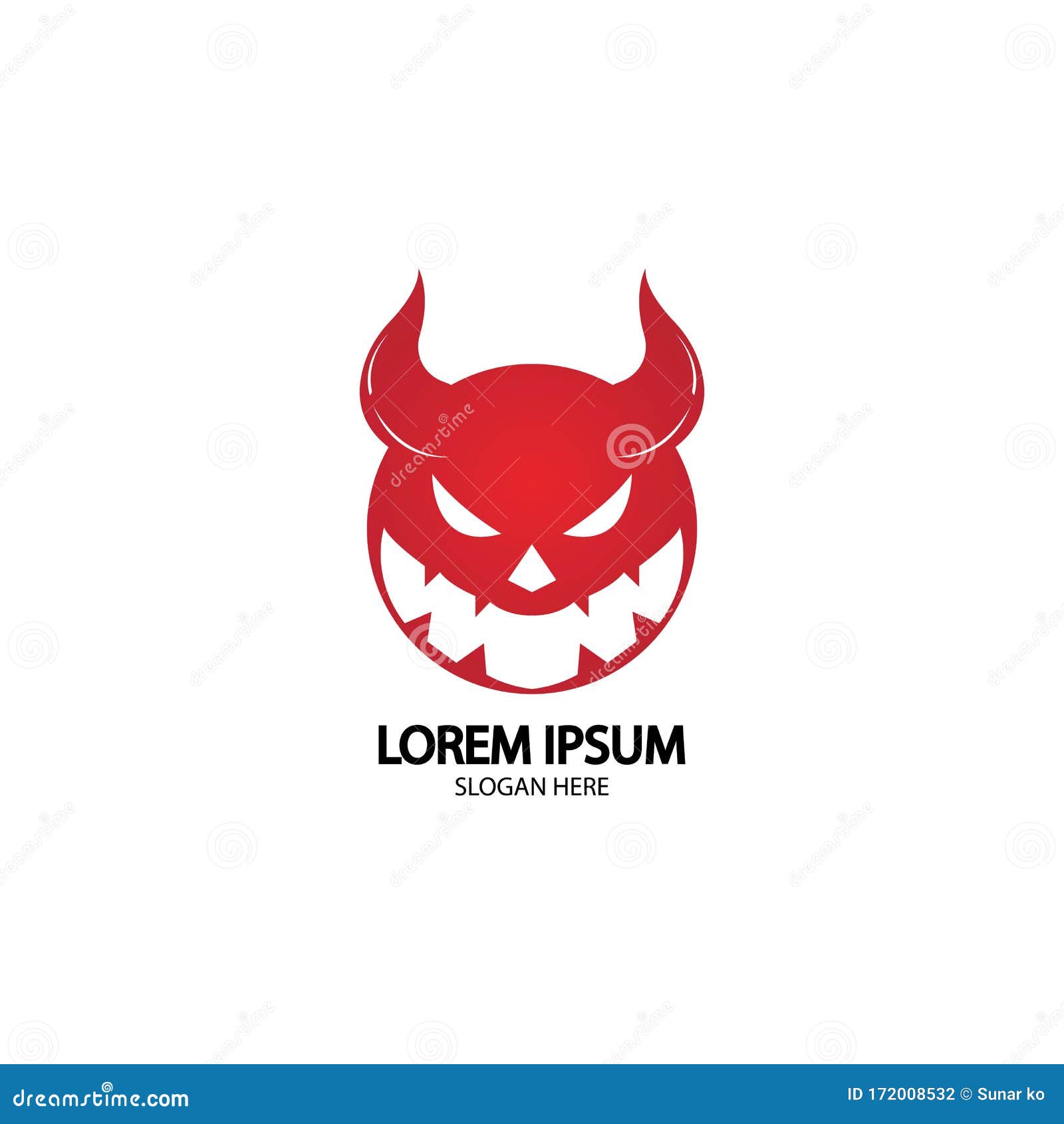 Devil Logo Vector Icon Template Stock Vector - Illustration of icon ...