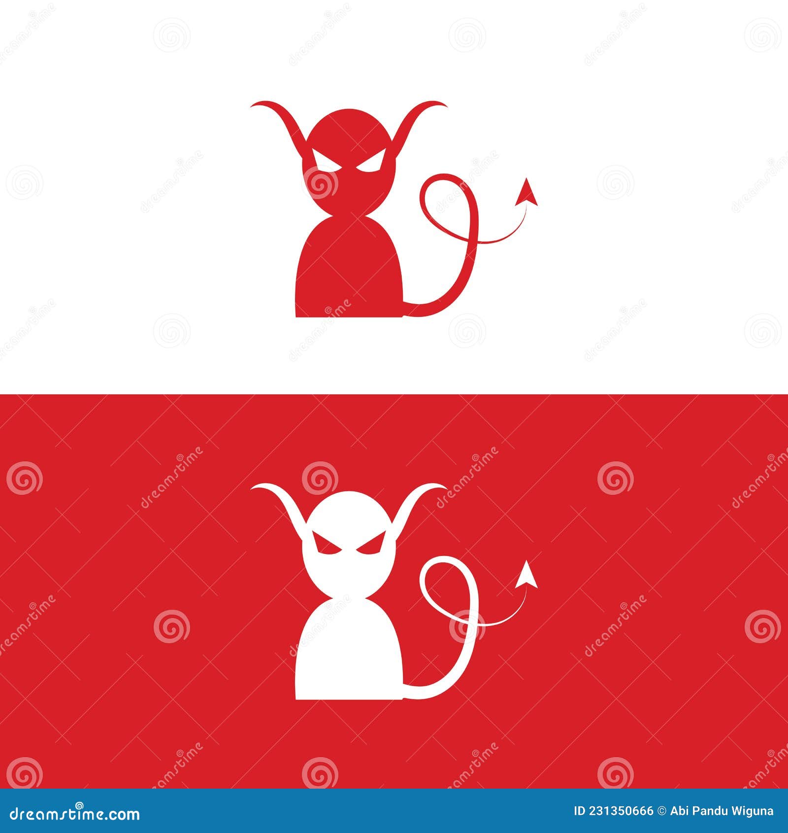 Devil Logo and Vector Template Stock Vector - Illustration of concept ...