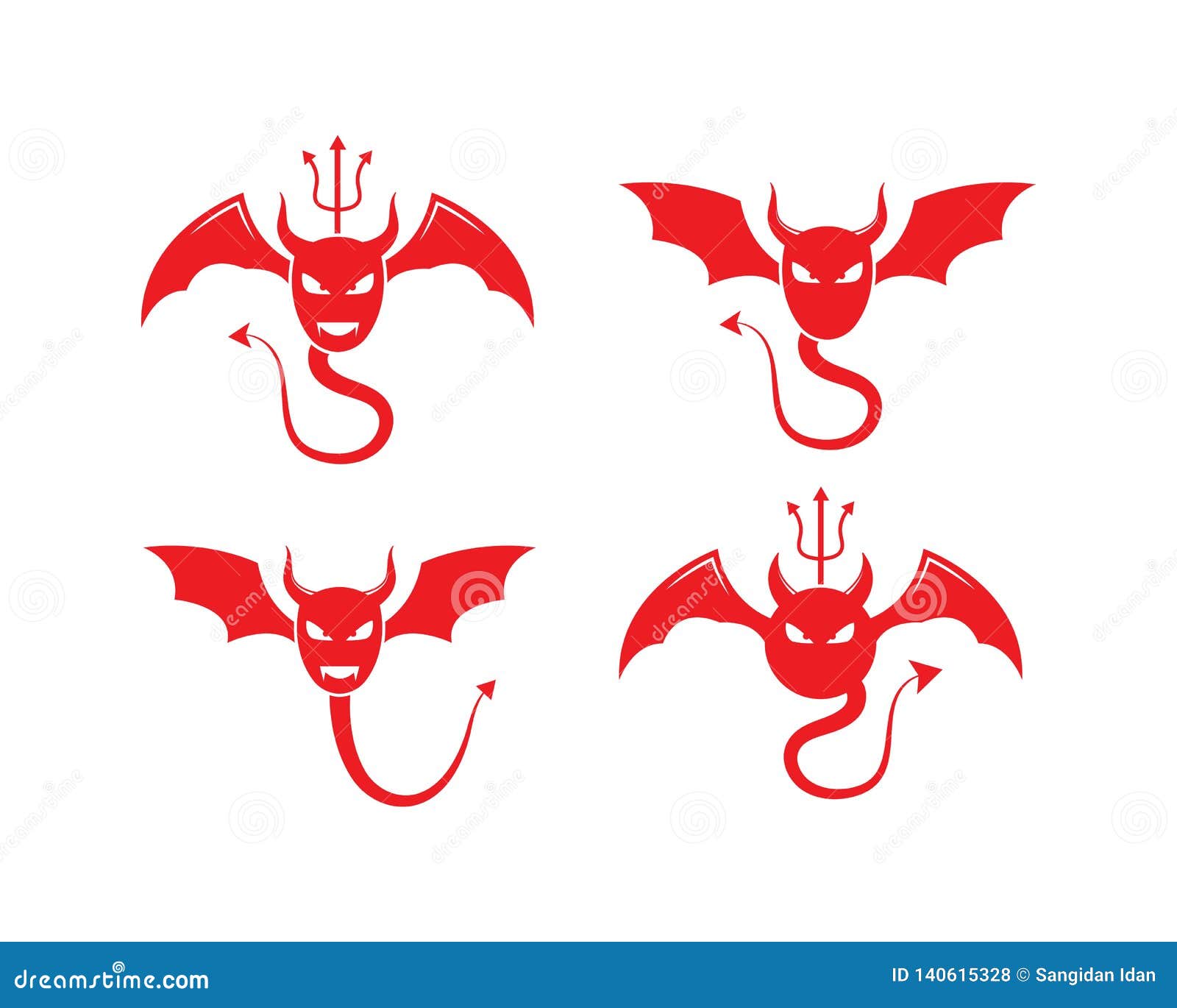 Devil logo vector stock vector. Illustration of angry - 140615328