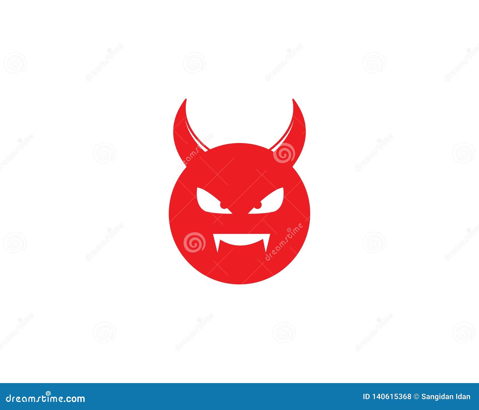 Devil logo vector stock vector. Illustration of isolated - 140615368