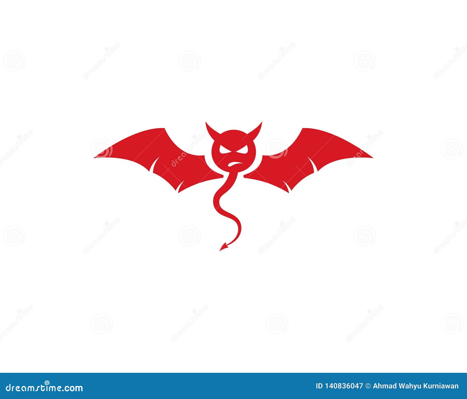 Devil logo vector stock vector. Illustration of horror - 140836047