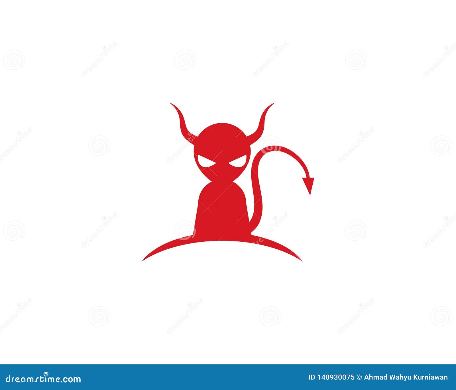 Devil logo vector stock vector. Illustration of isolated - 140930075