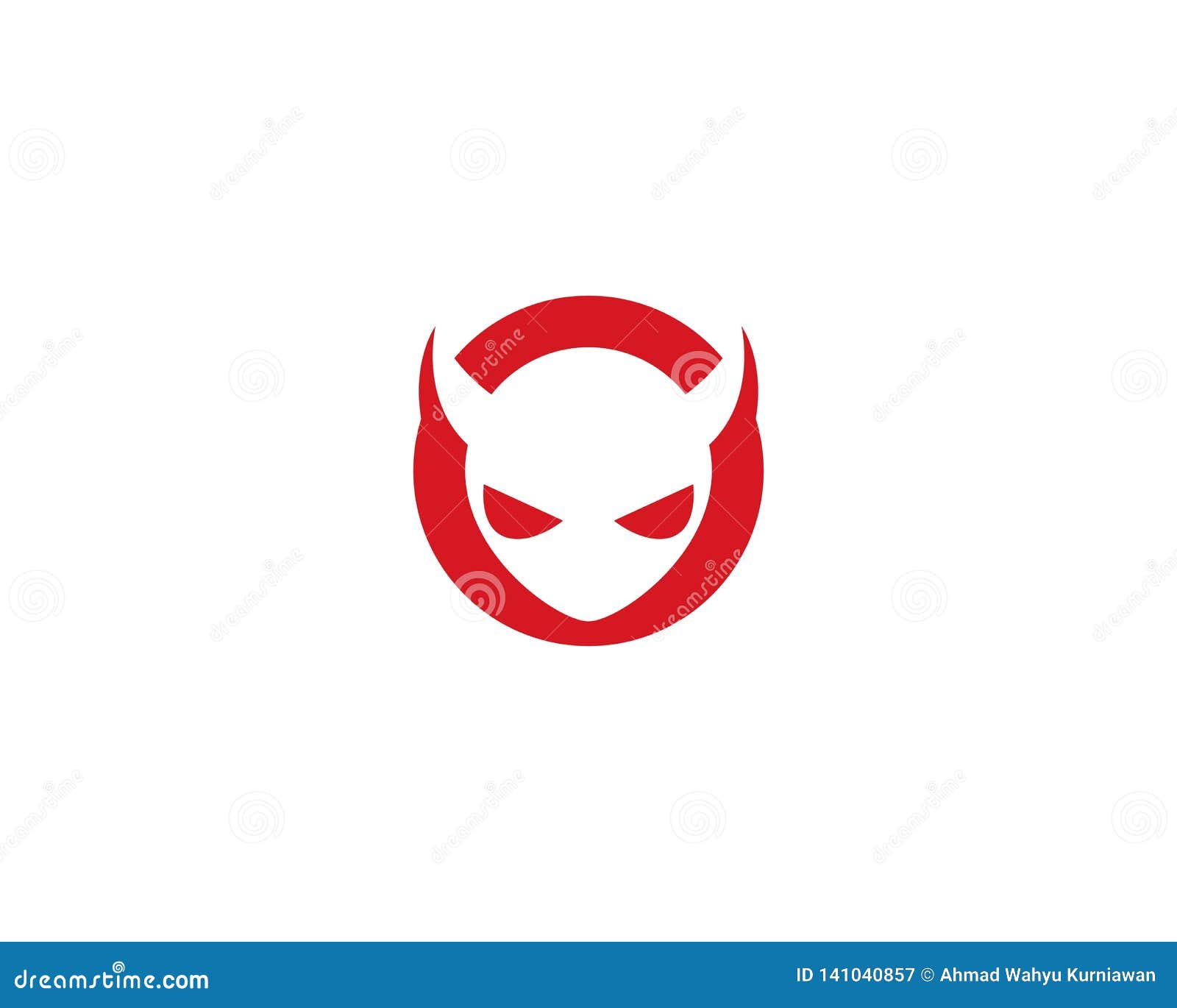 Devil logo vector stock vector. Illustration of monster - 141040857