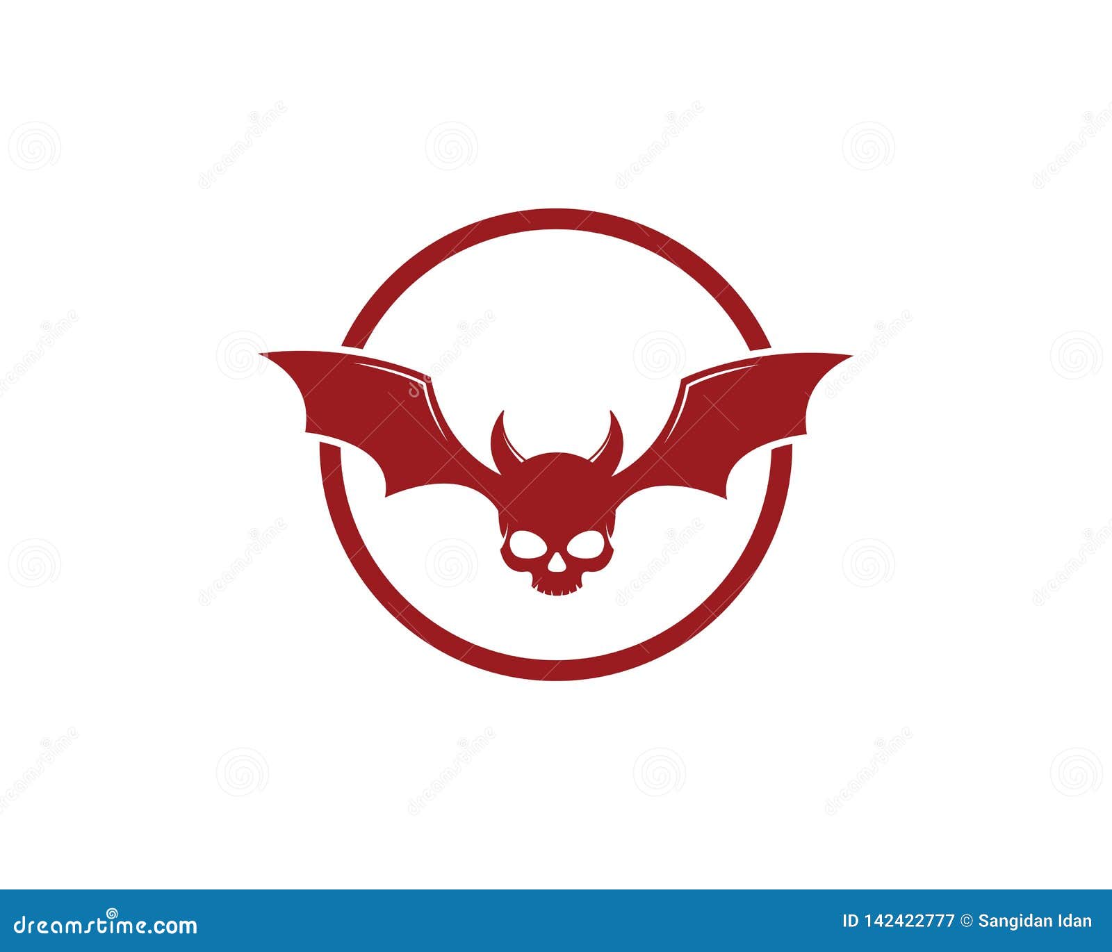 Devil Logo Vector Template Illustration Stock Vector - Illustration of ...