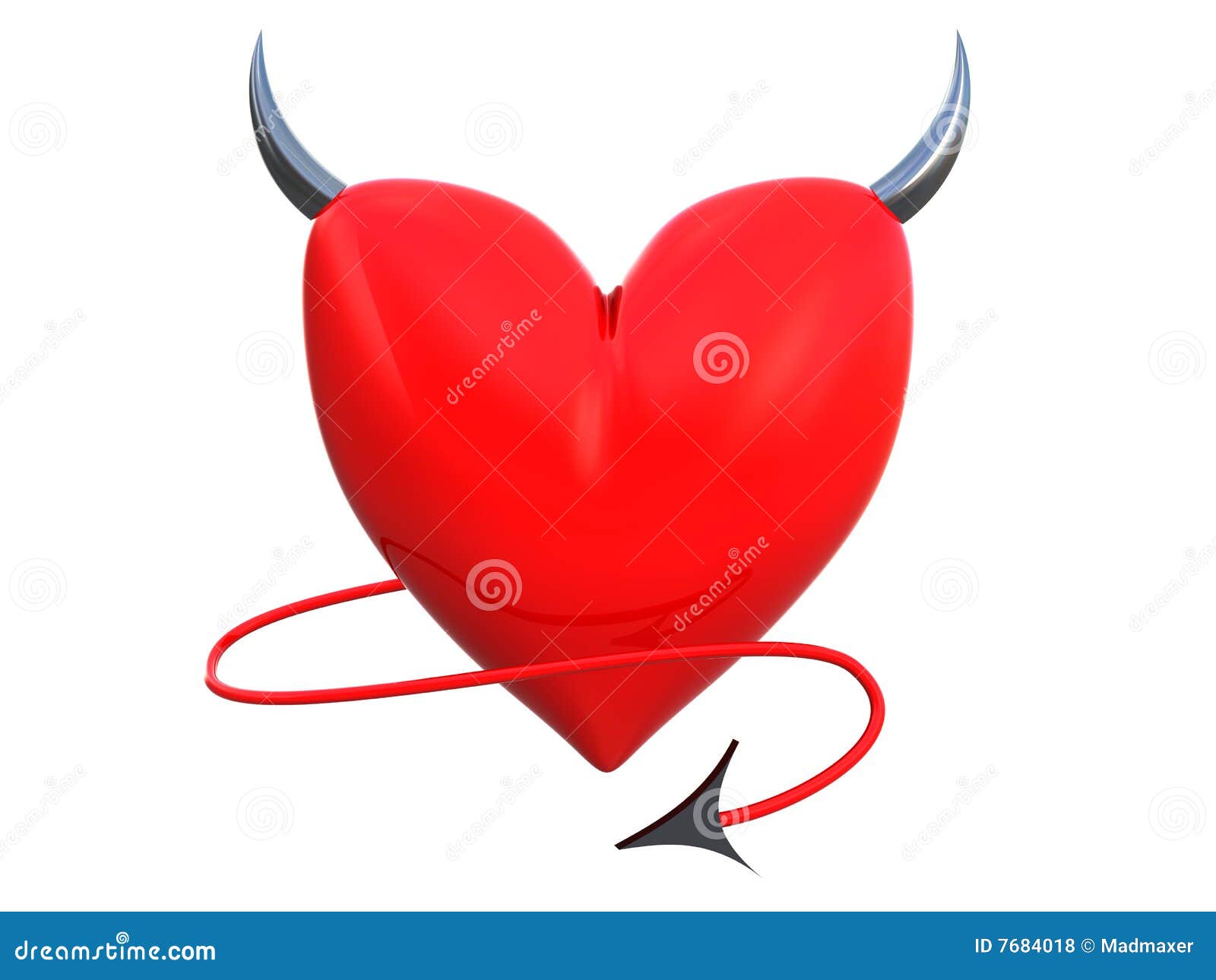 Devil love stock illustration. Illustration of devil, satan - 7684018