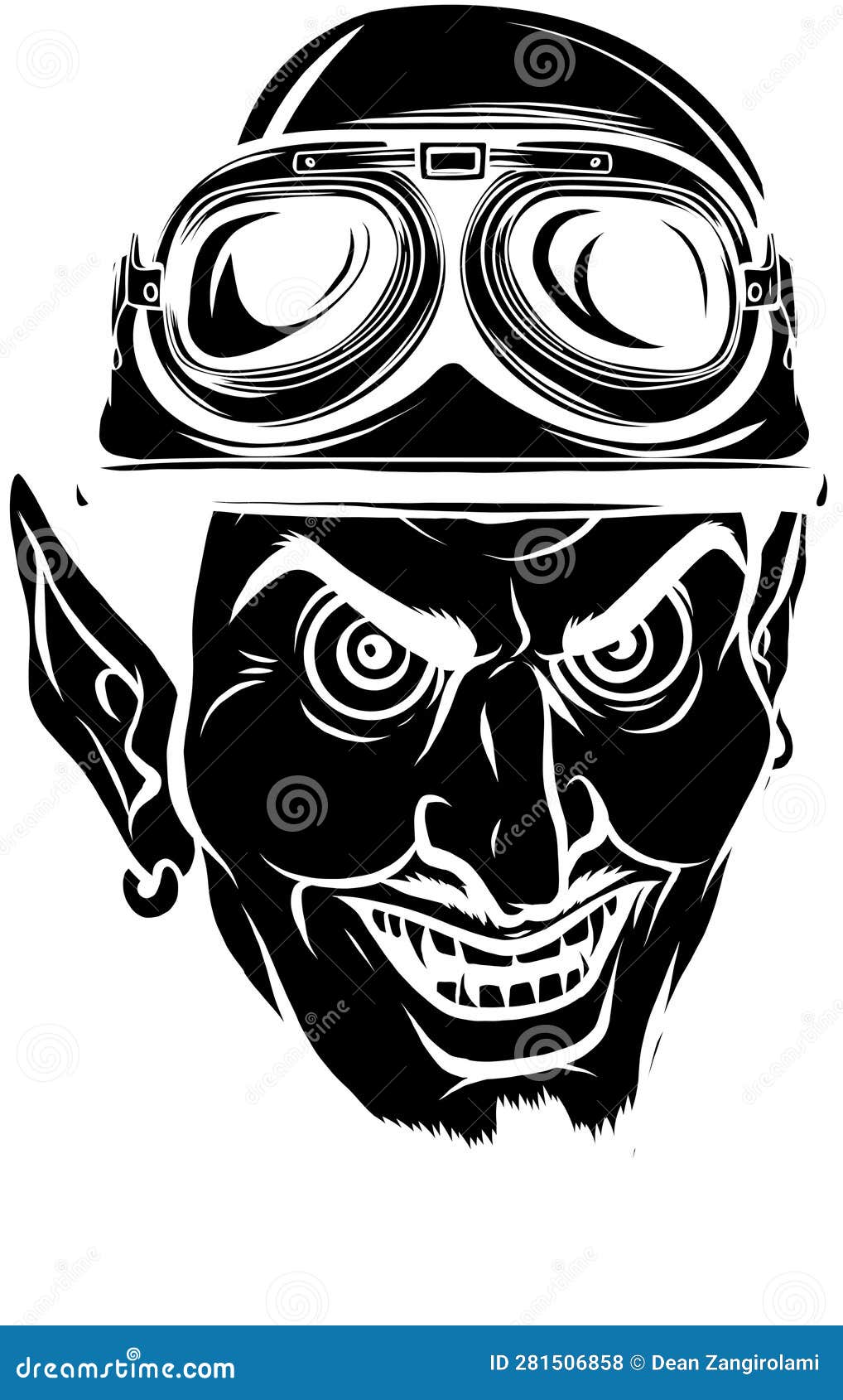 Vintage Devil Silhouette