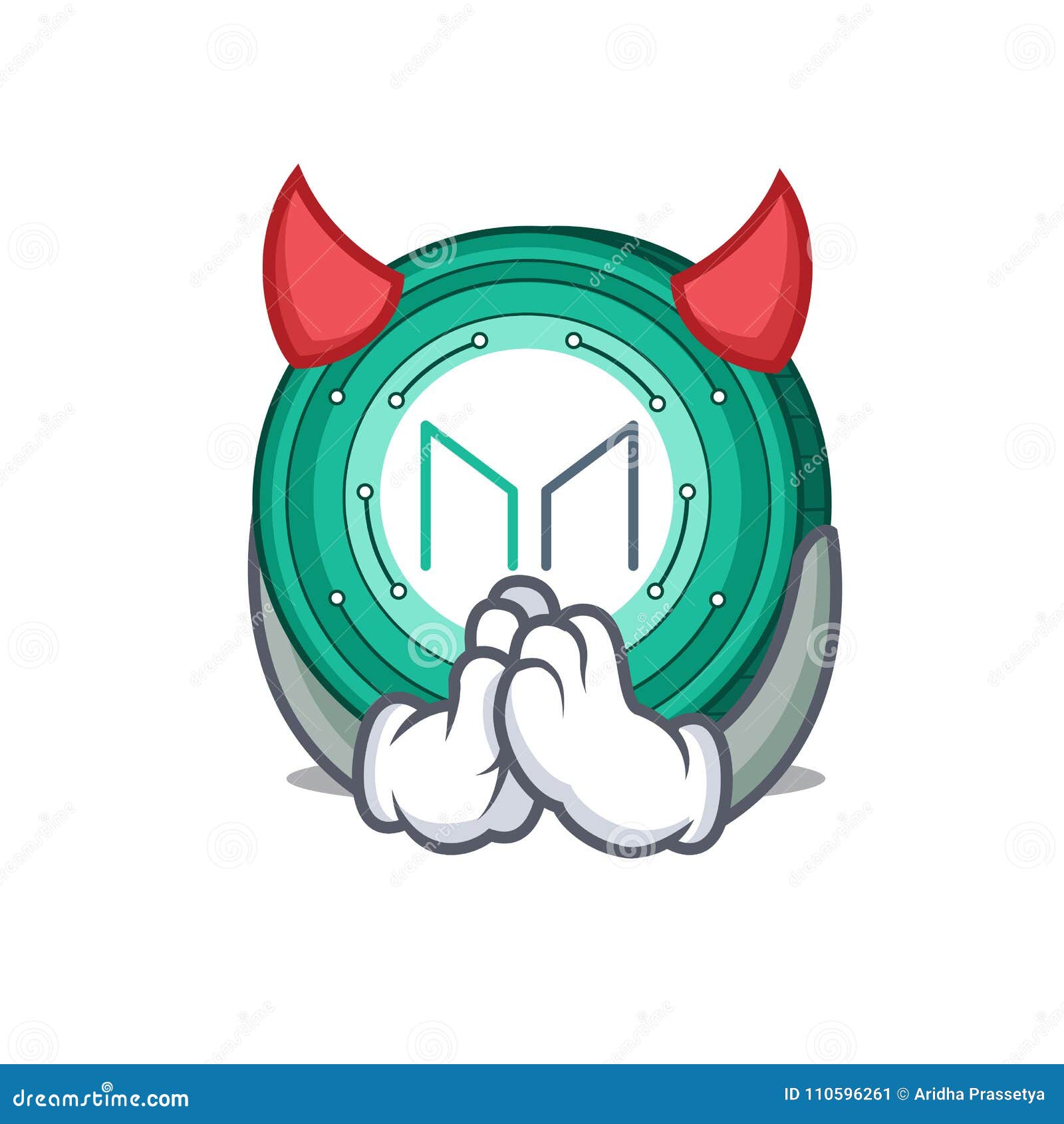 Devil Maker Coin Mascot Cartoon Editorial Photo - Illustration of icon ...