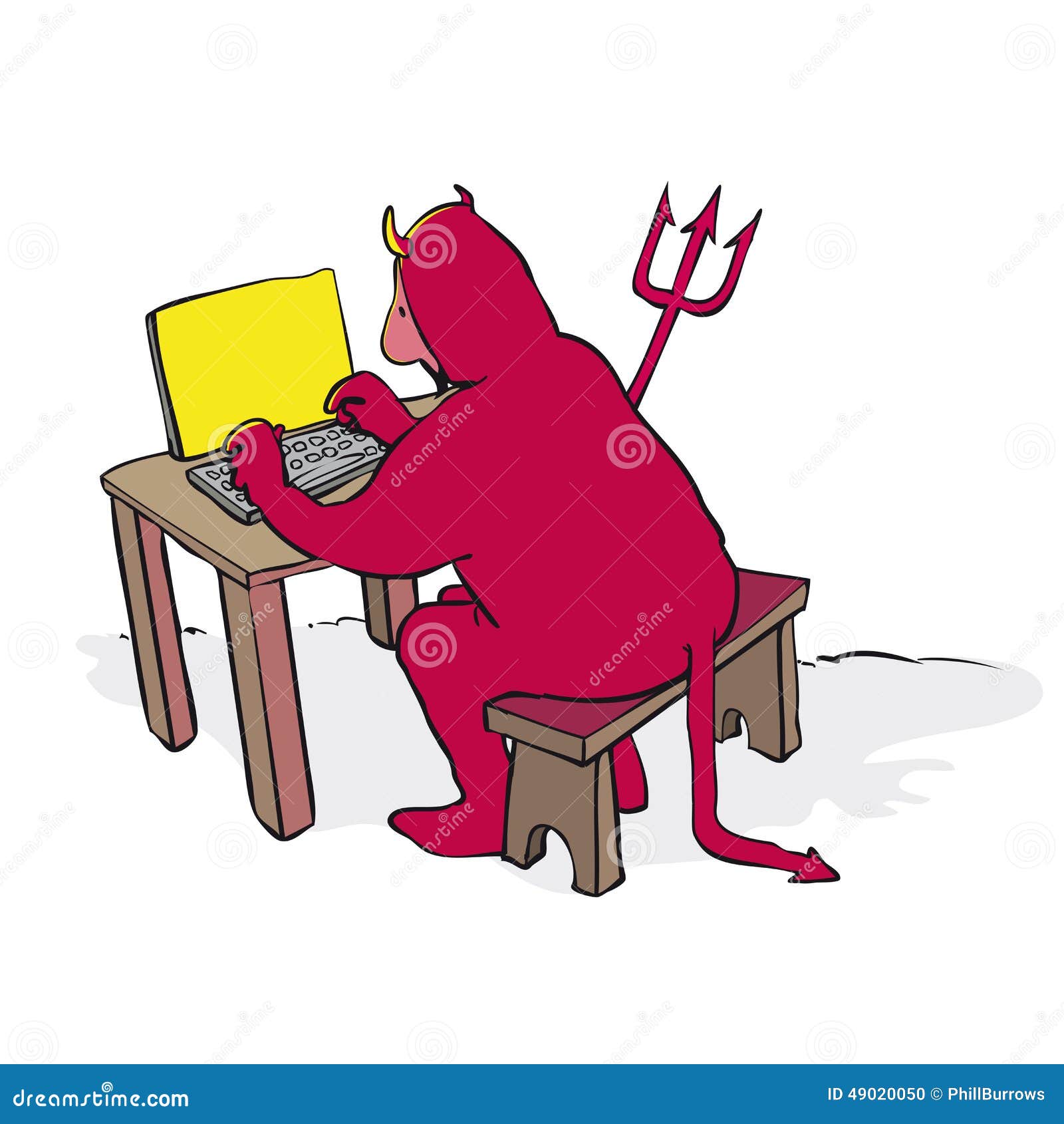 Devil stock vector. Illustration of dressed, pretending - 49020050